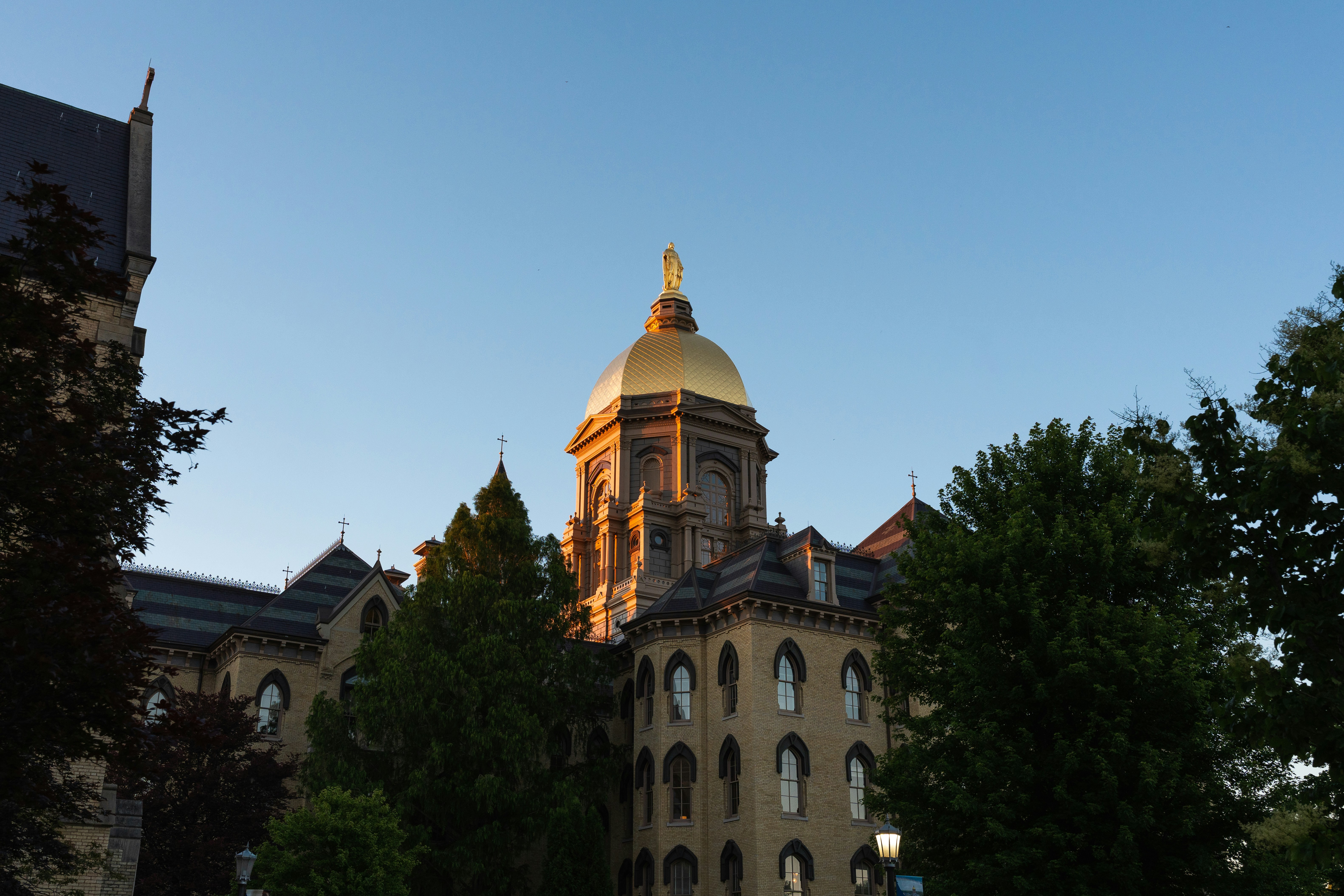 Golden Dome Among the City Trees