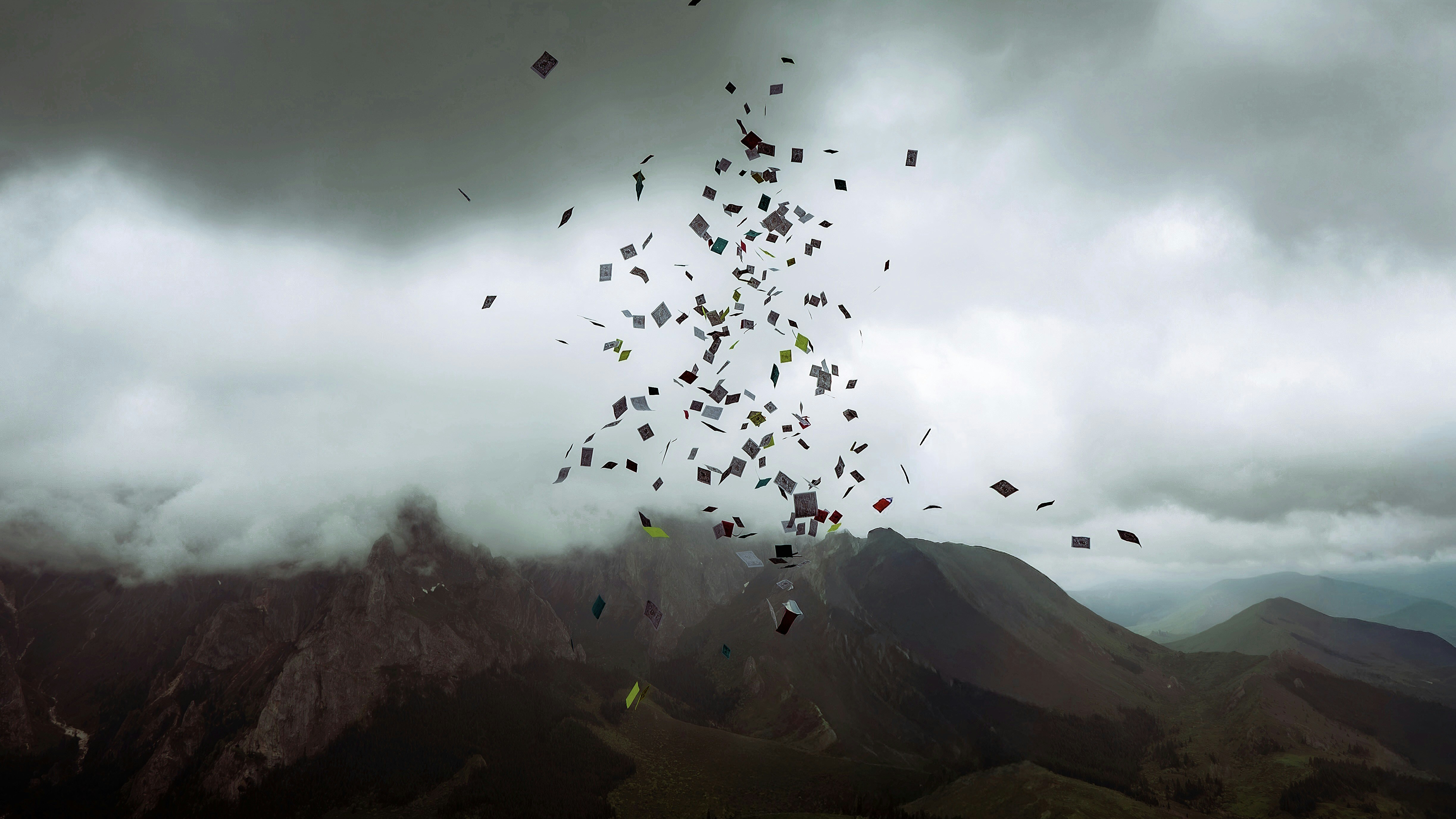 Confetti over the Silent Volcano
