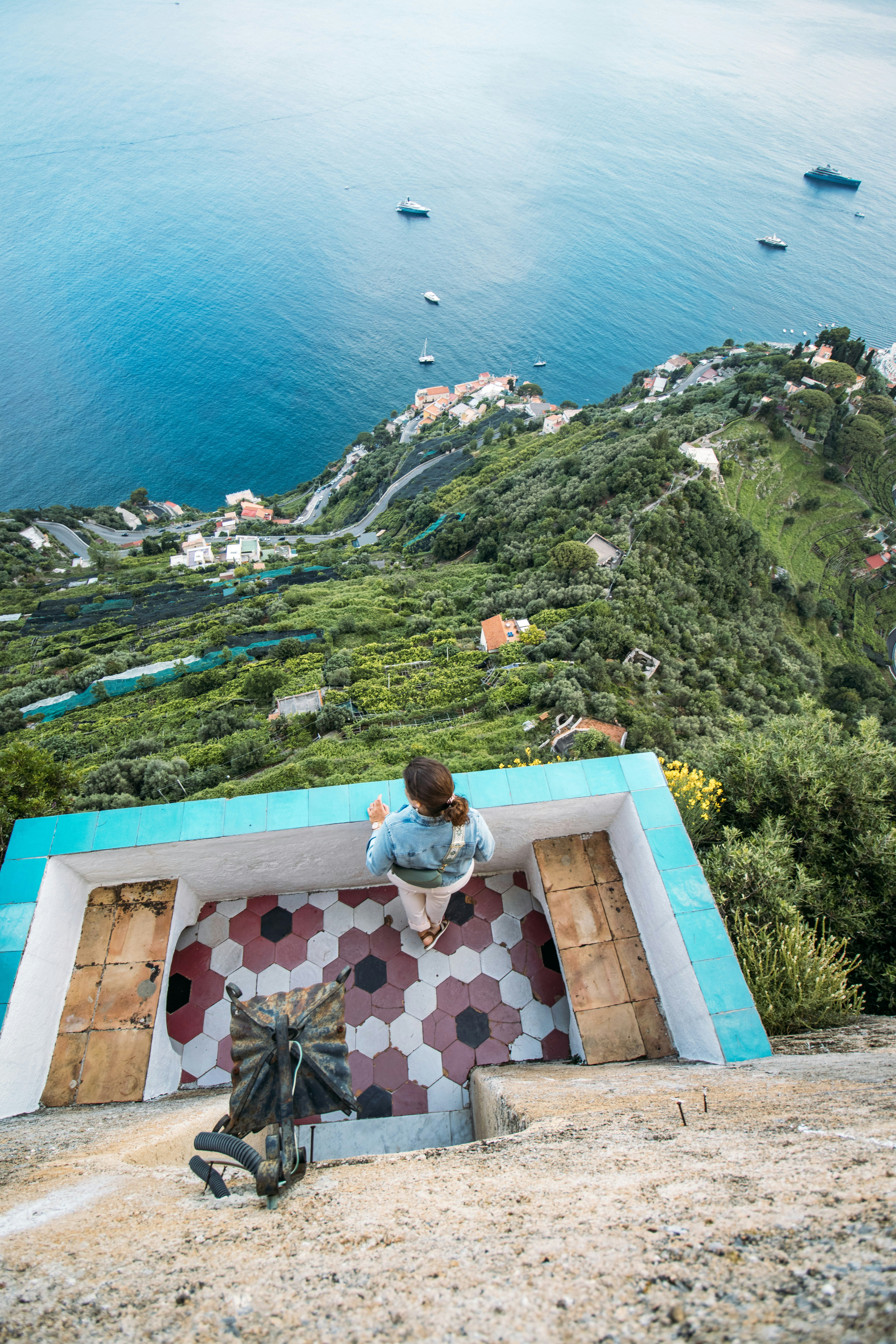Hanging Over the Med: A Balcony View from Coastal Terrace