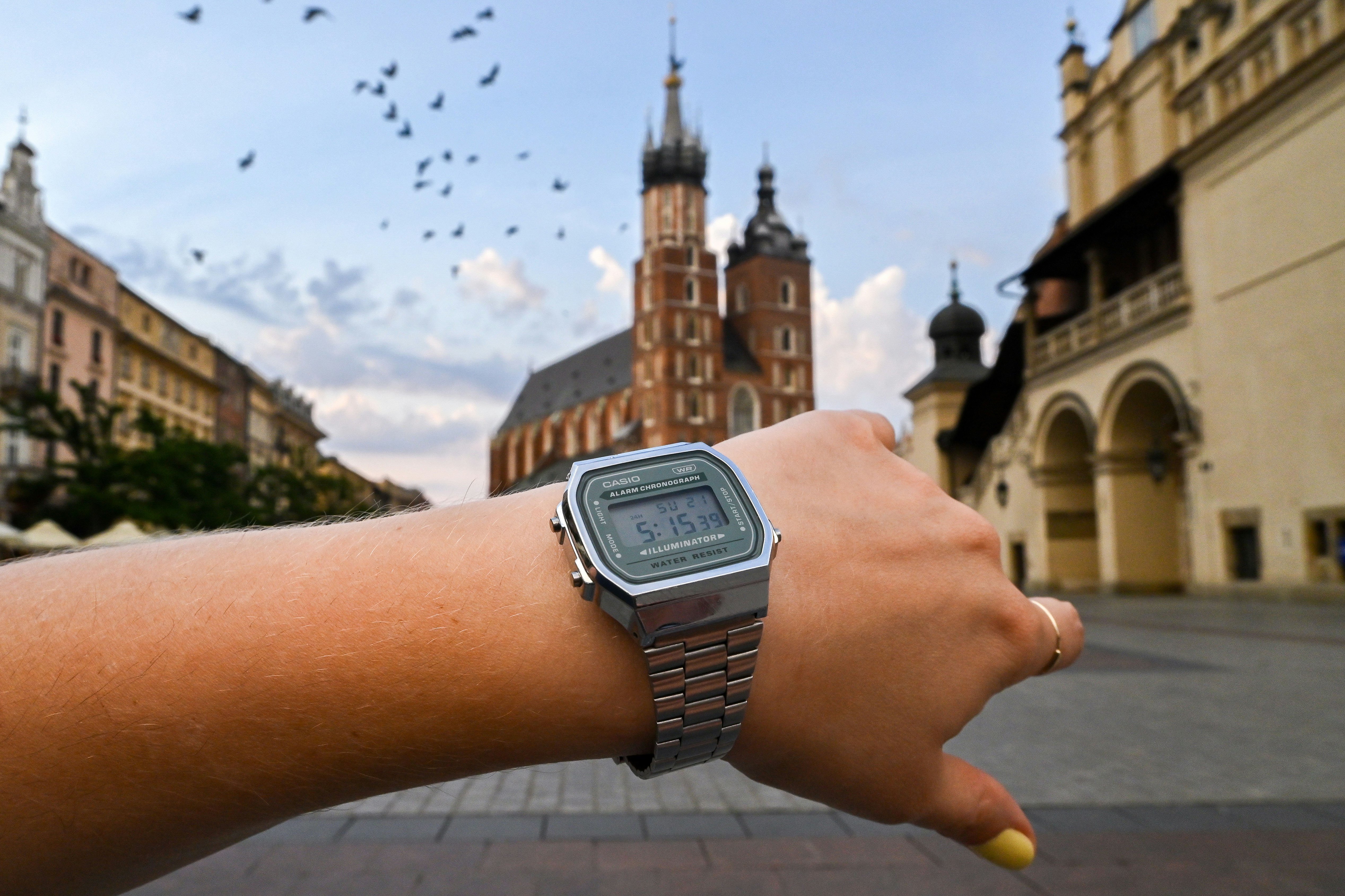 A morning walk through the old town, when night mixes with day.