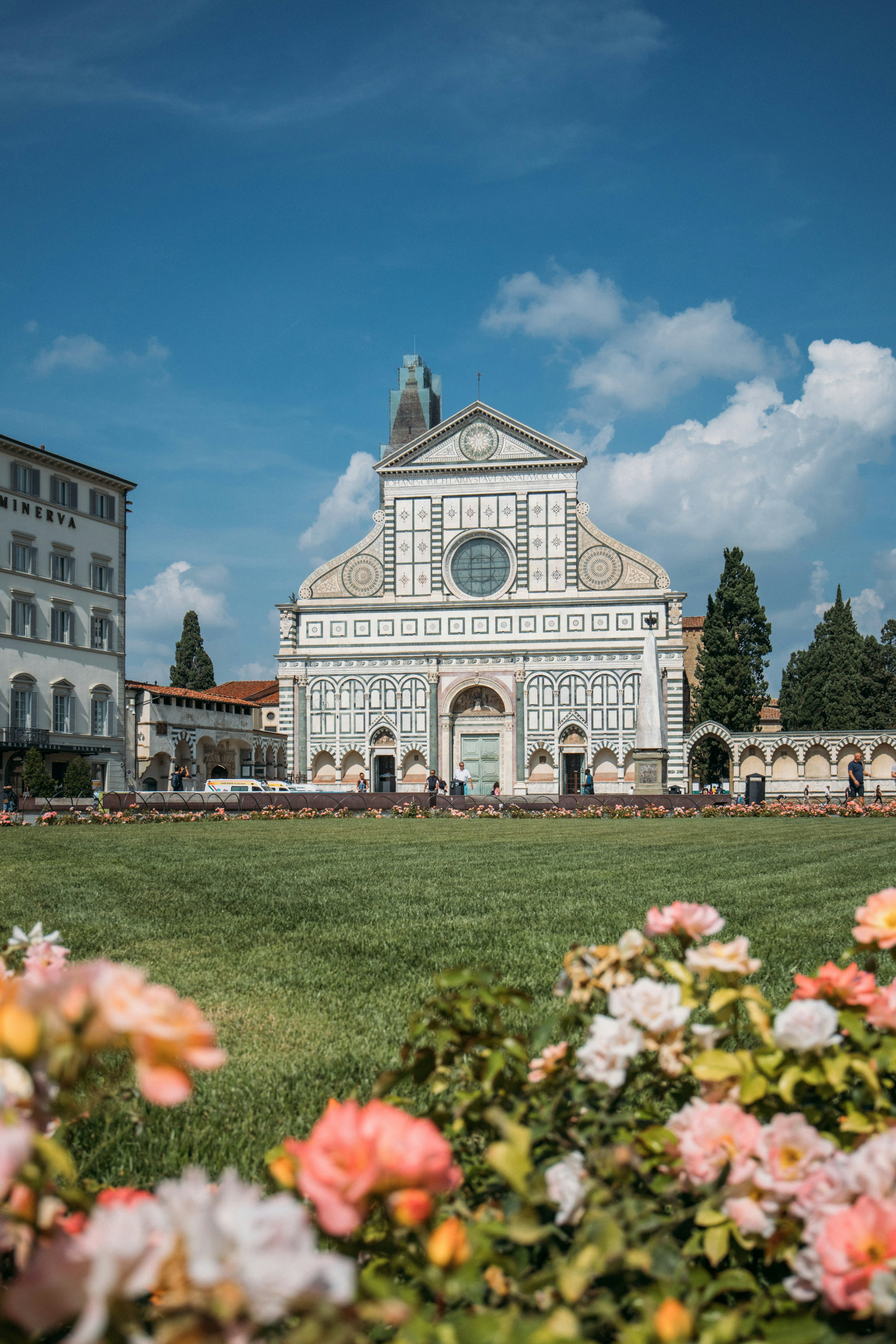 Florentine Facade Beneath a Clear Italian Sky
