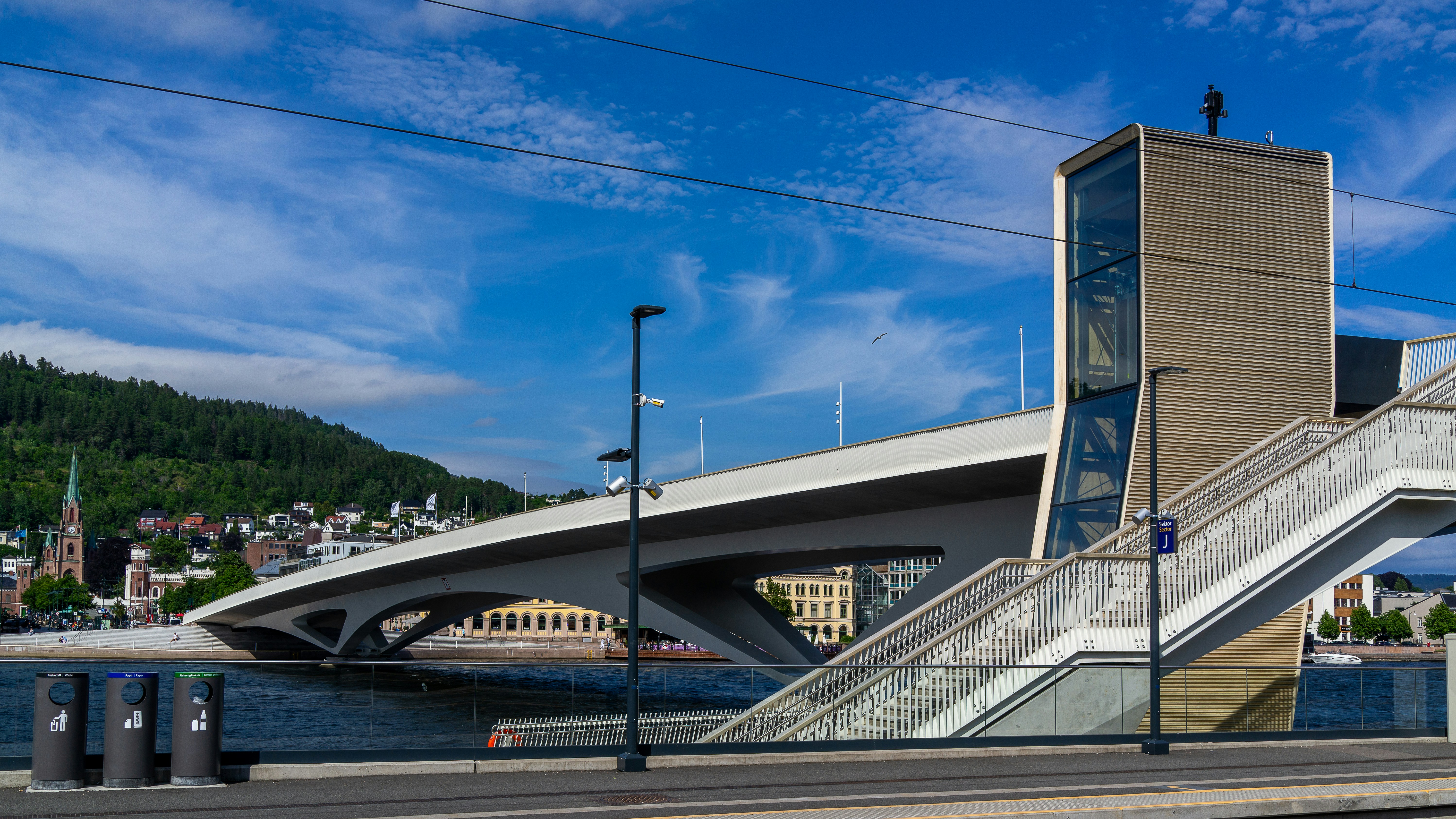 Overpass Against a Blue Scandinavian Sky