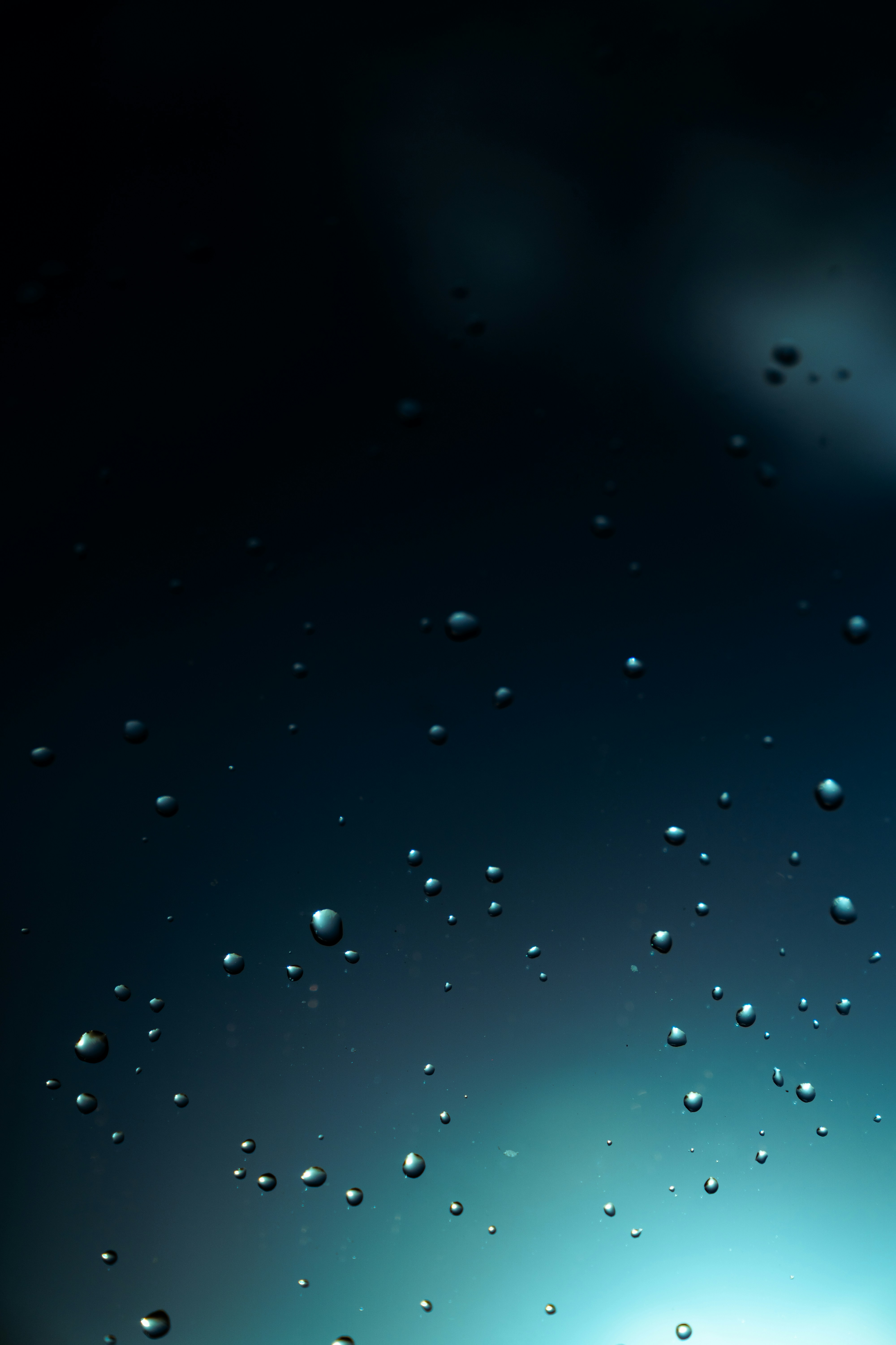 Celestial Droplets on a Midnight Glass