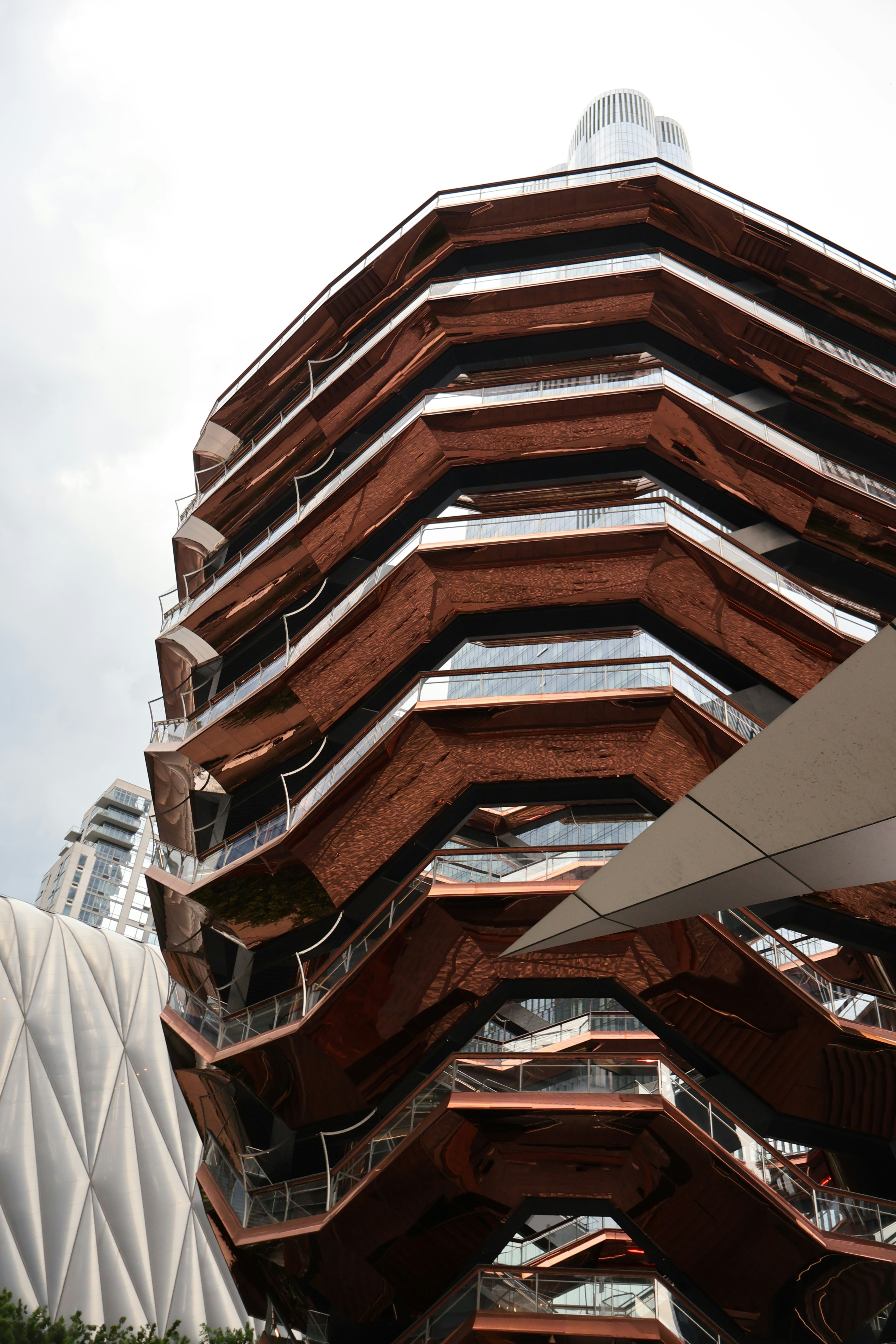 Rising Ribs of Fire: A Staircase Skyline Spiral