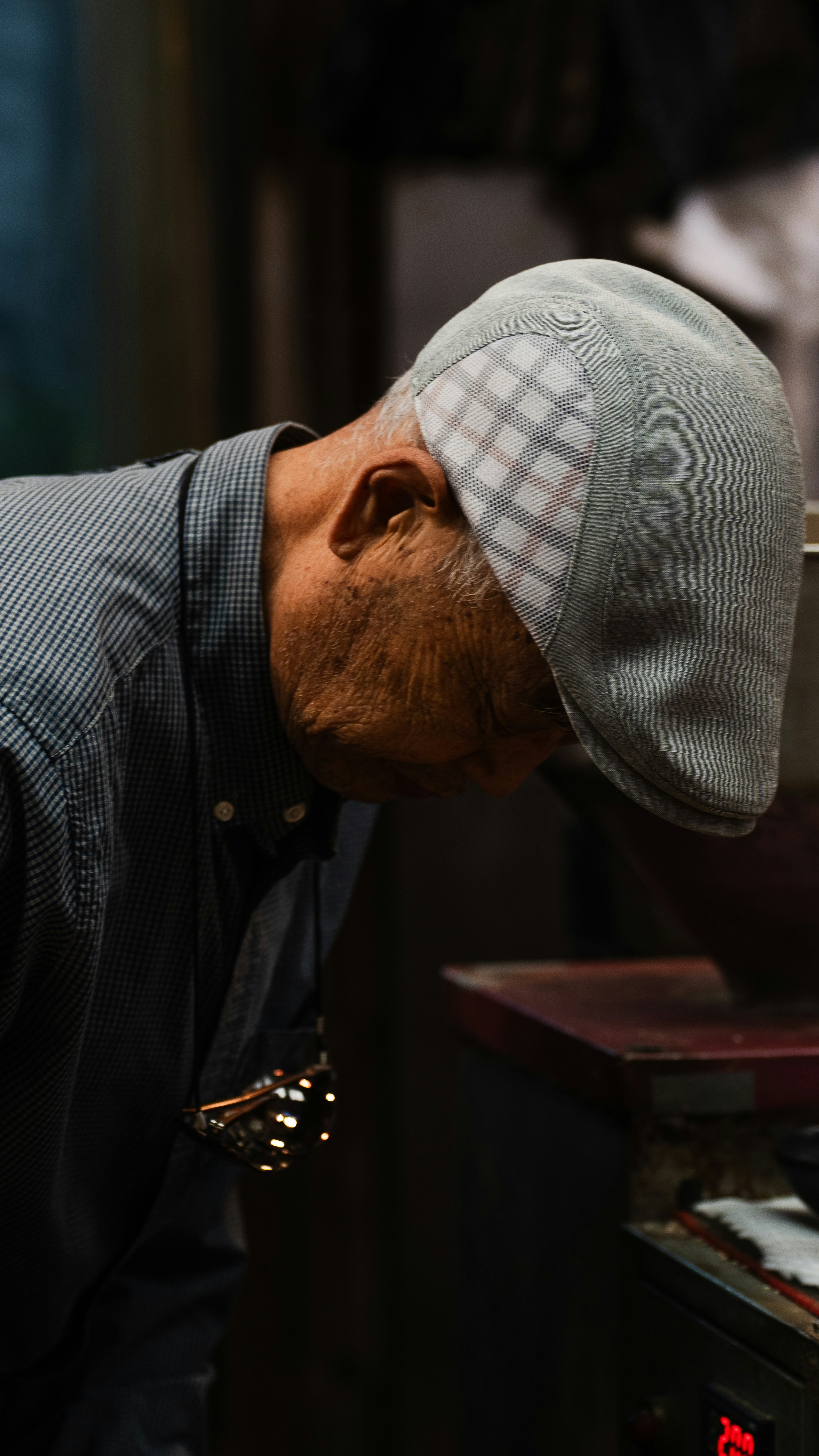 The Quiet Craftsman in a Sunlit Workshop