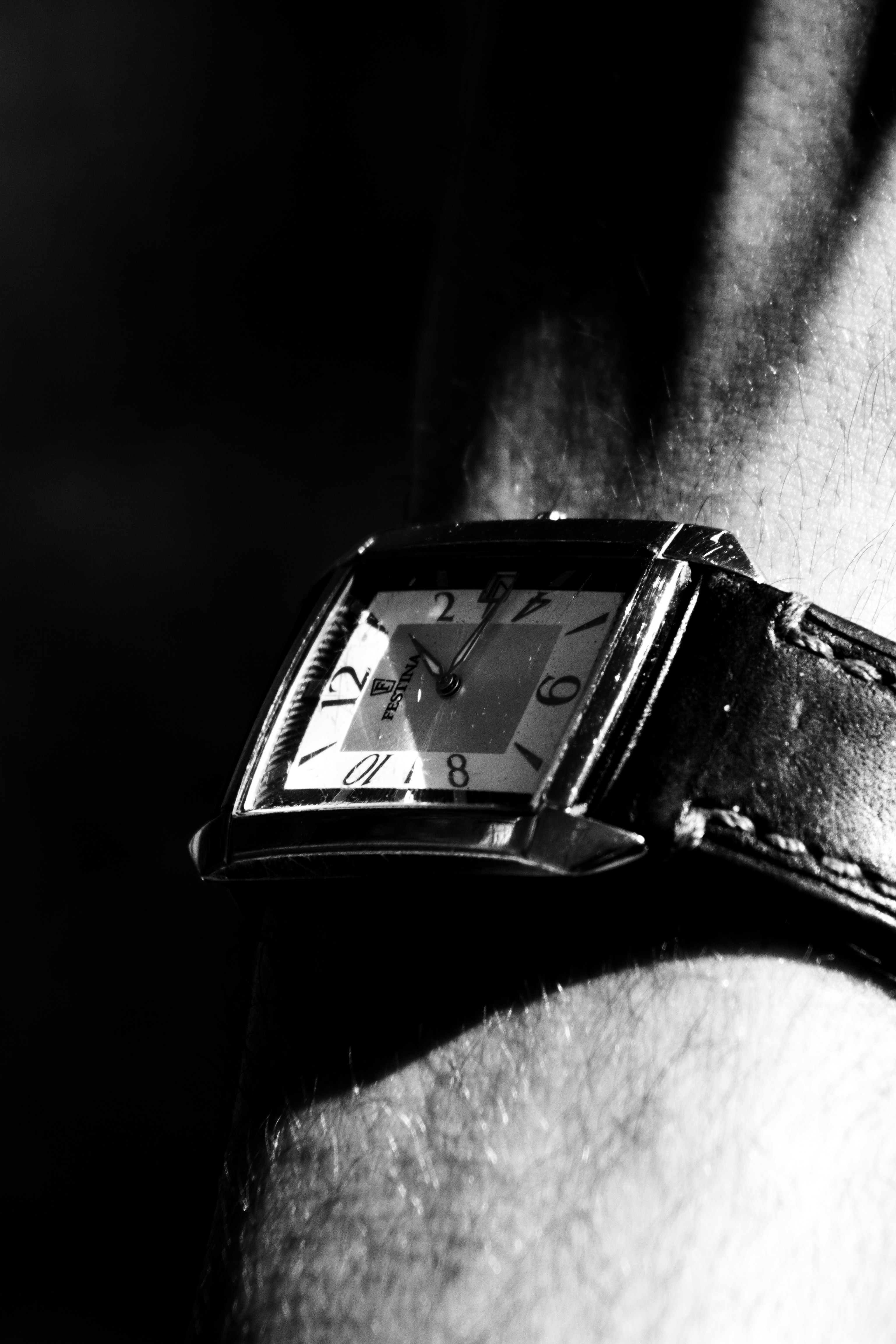 Timepiece on Wrist: A Quiet Portrait in Monochrome