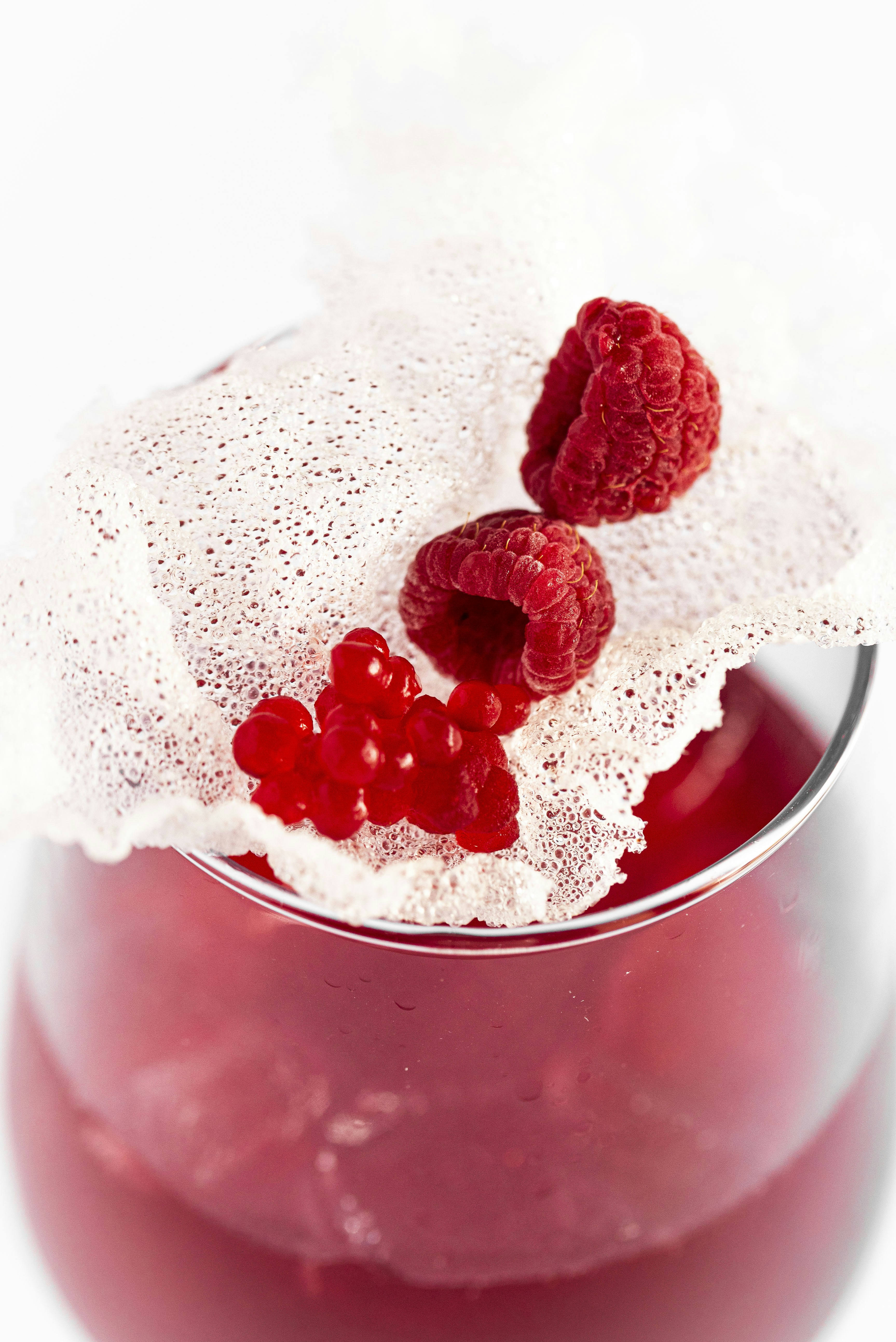 Raspberry Rapture in a Bubble of Foam