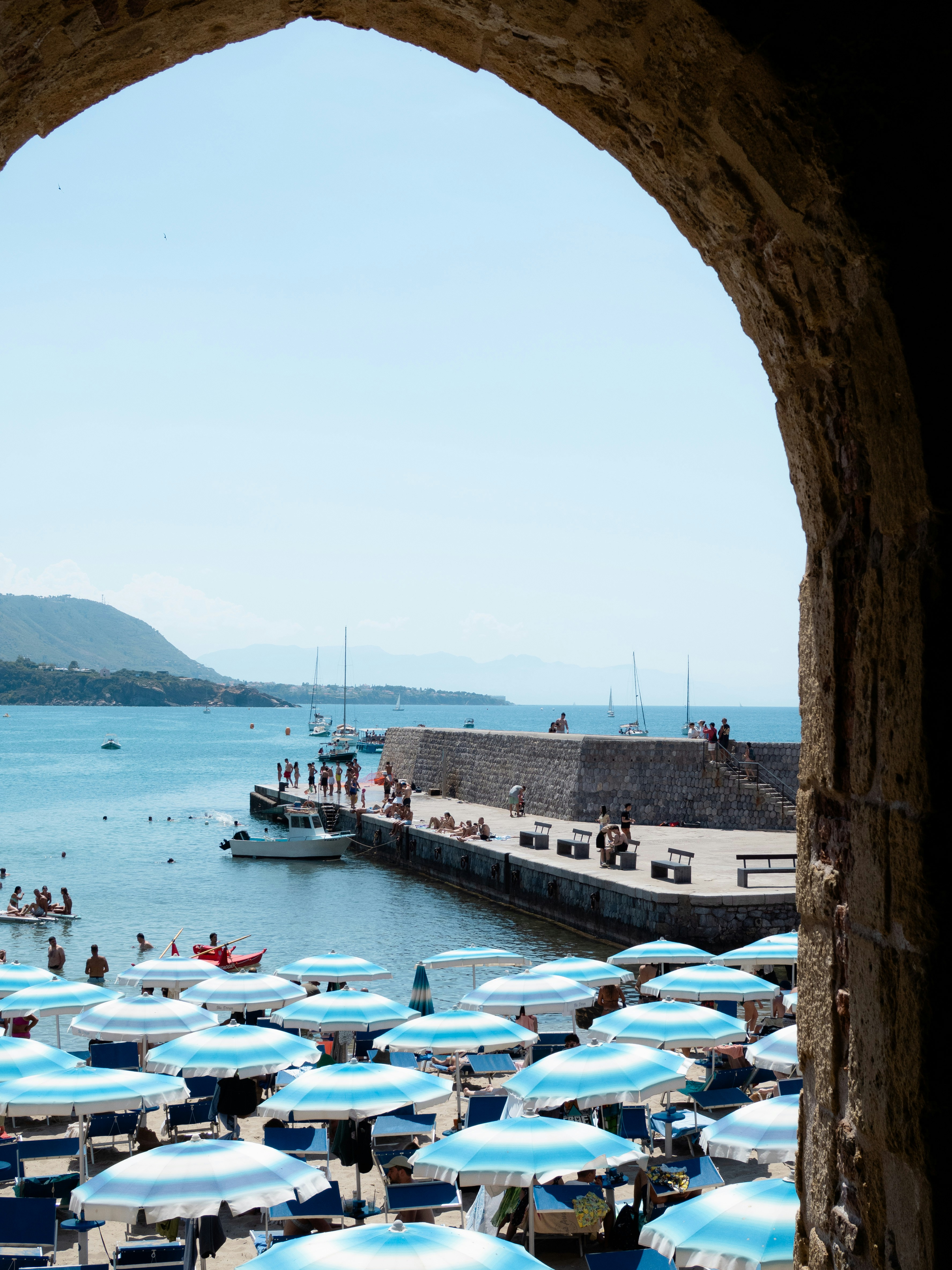 Harbor Terrace: A Quiet Blue Between Stone Walls