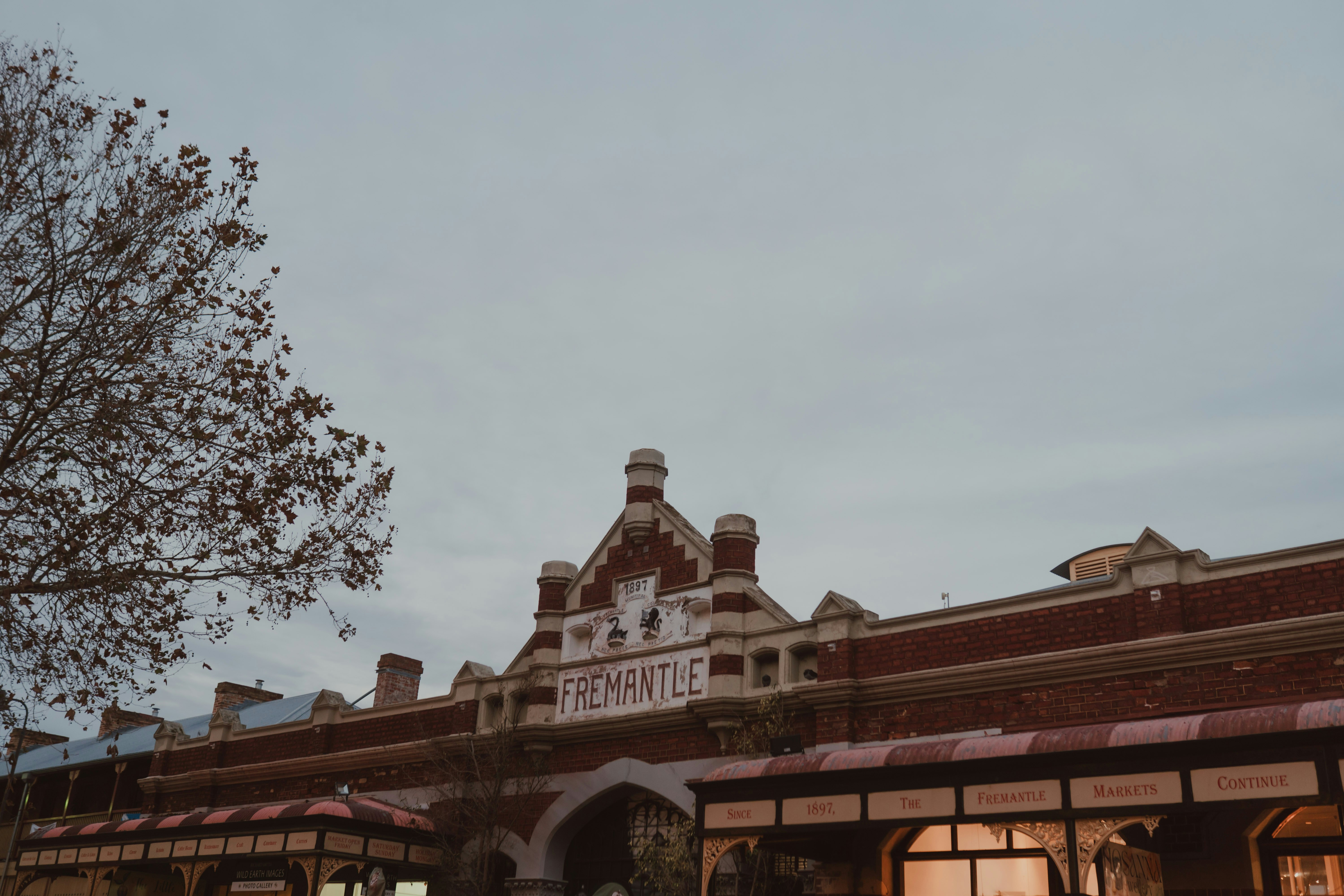 Fremantle Pavilion Facade at Dusk