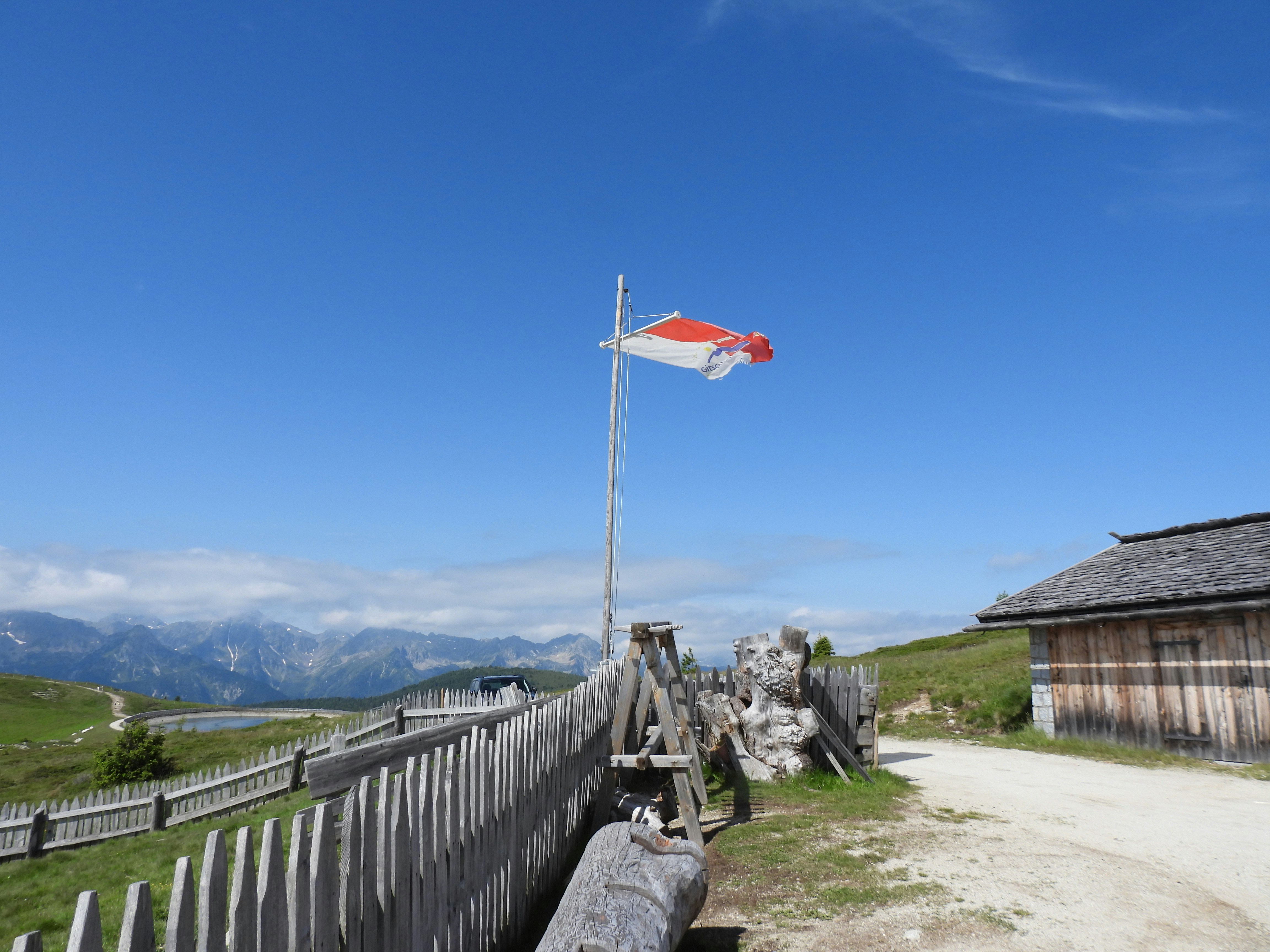 Flagpole Overlooking Alpine Terrace