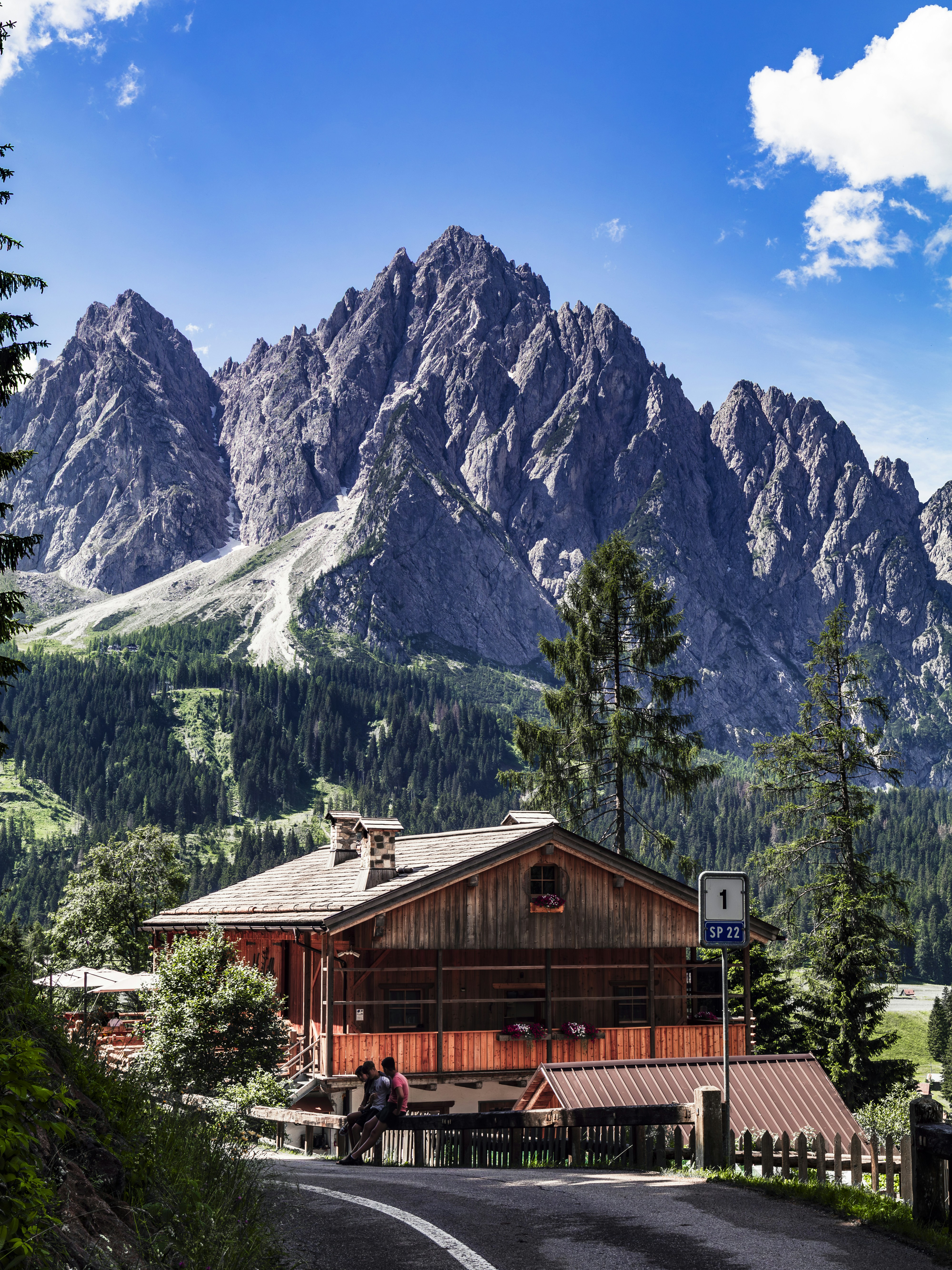 Alpine Refuge Beneath Rugged Peaks