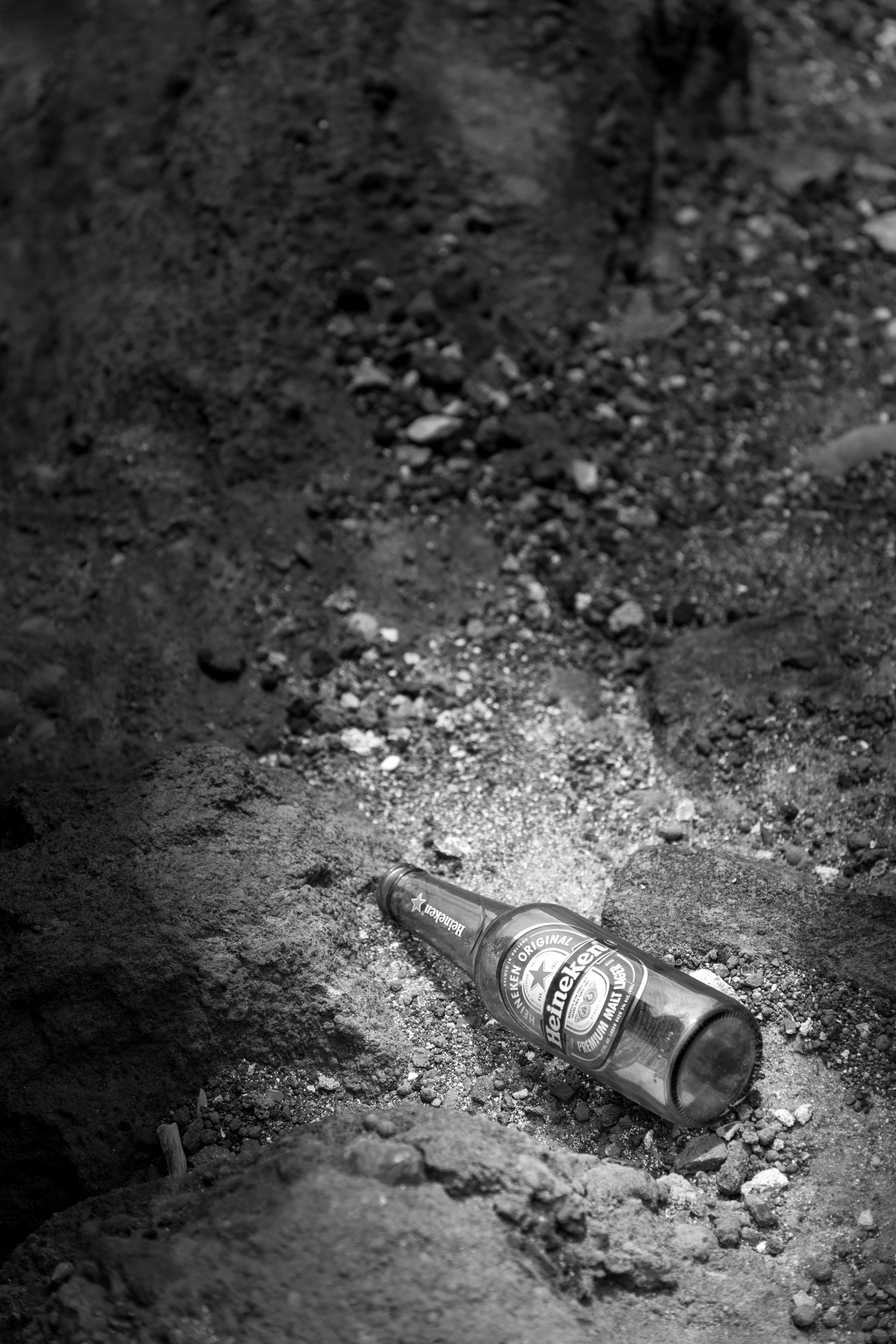 Desolate Bottle in a Gravel Pit