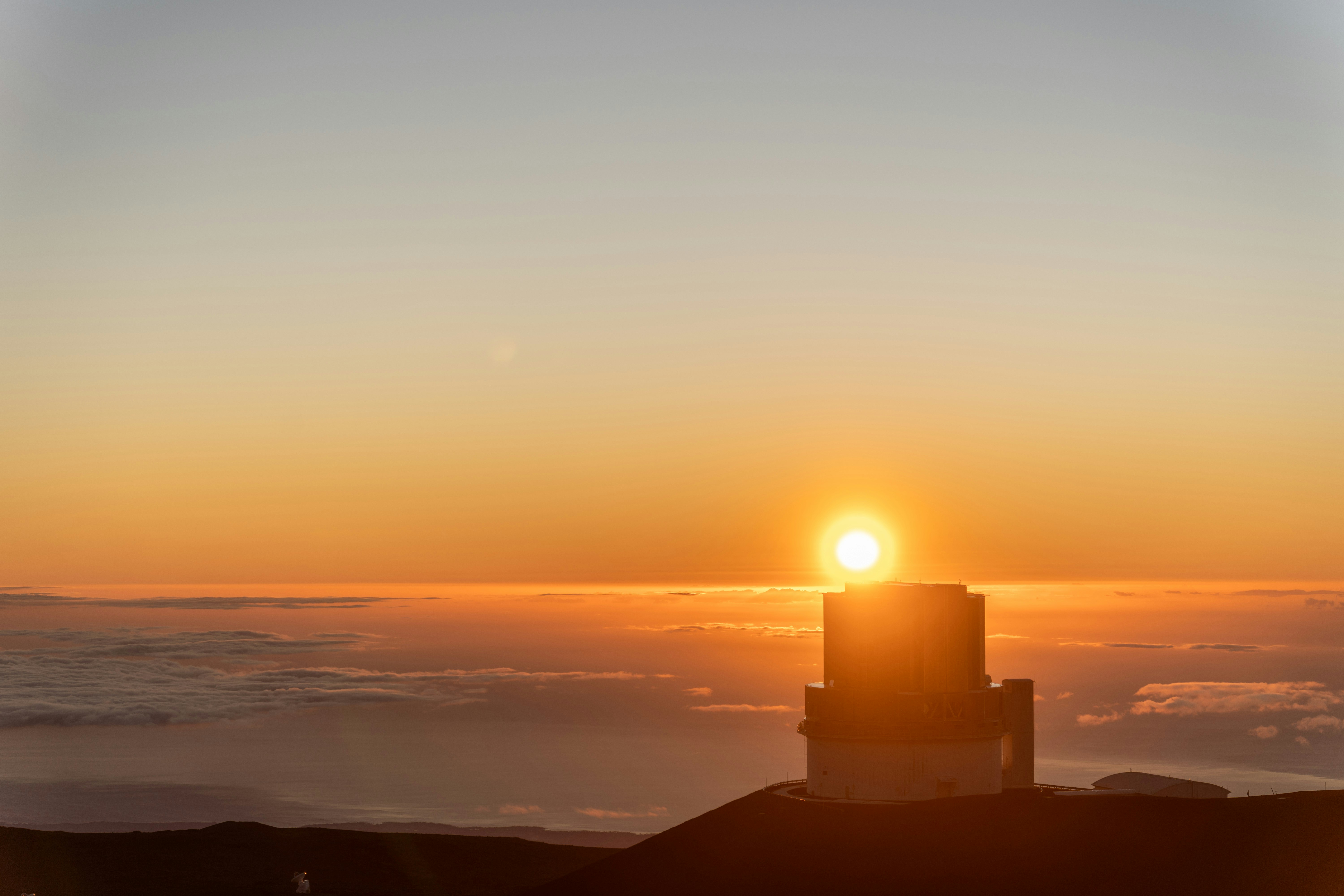 Sunlit Beacon on the Horizon