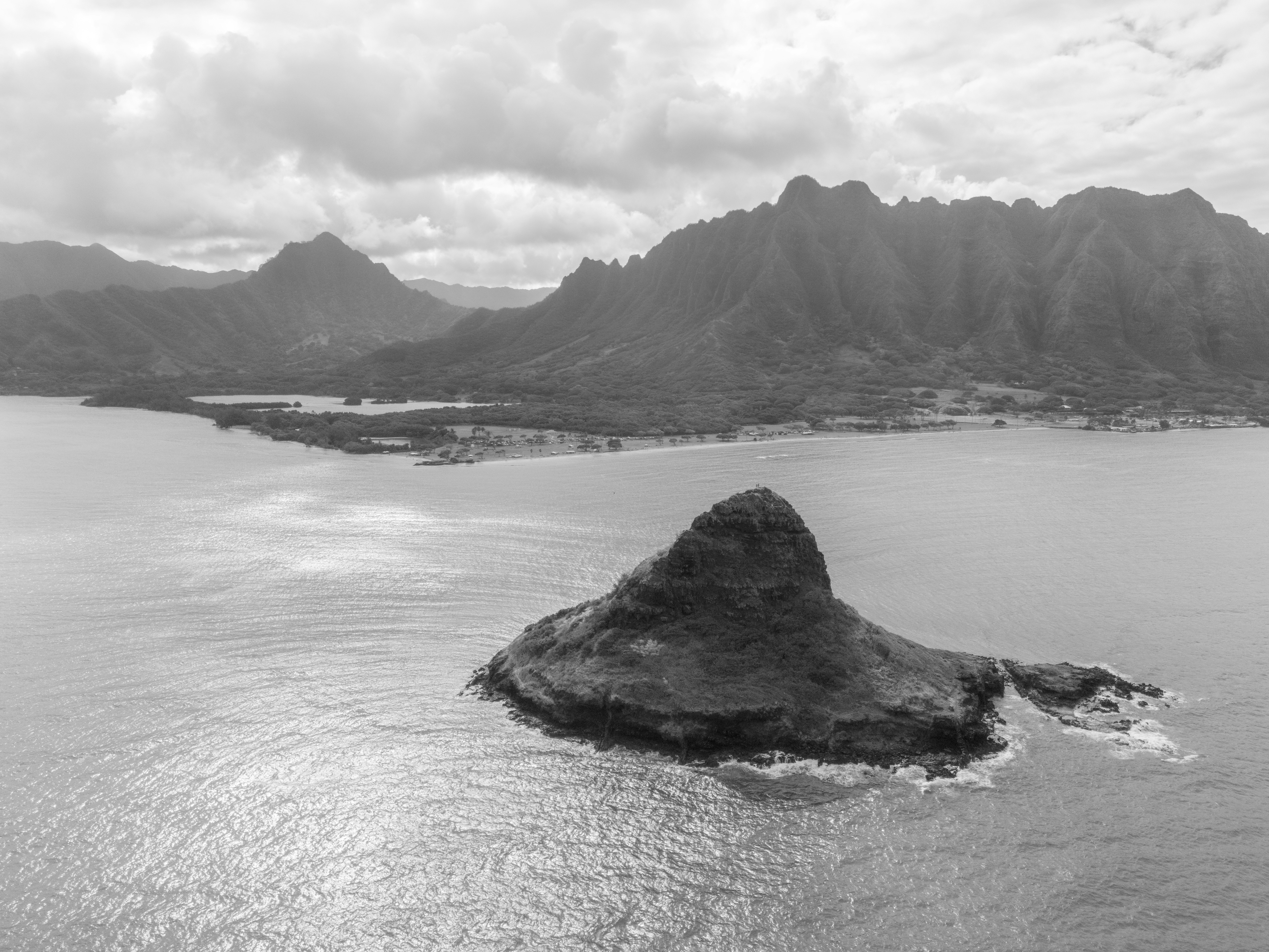 Volcanic Isle in a Quiet Fjord