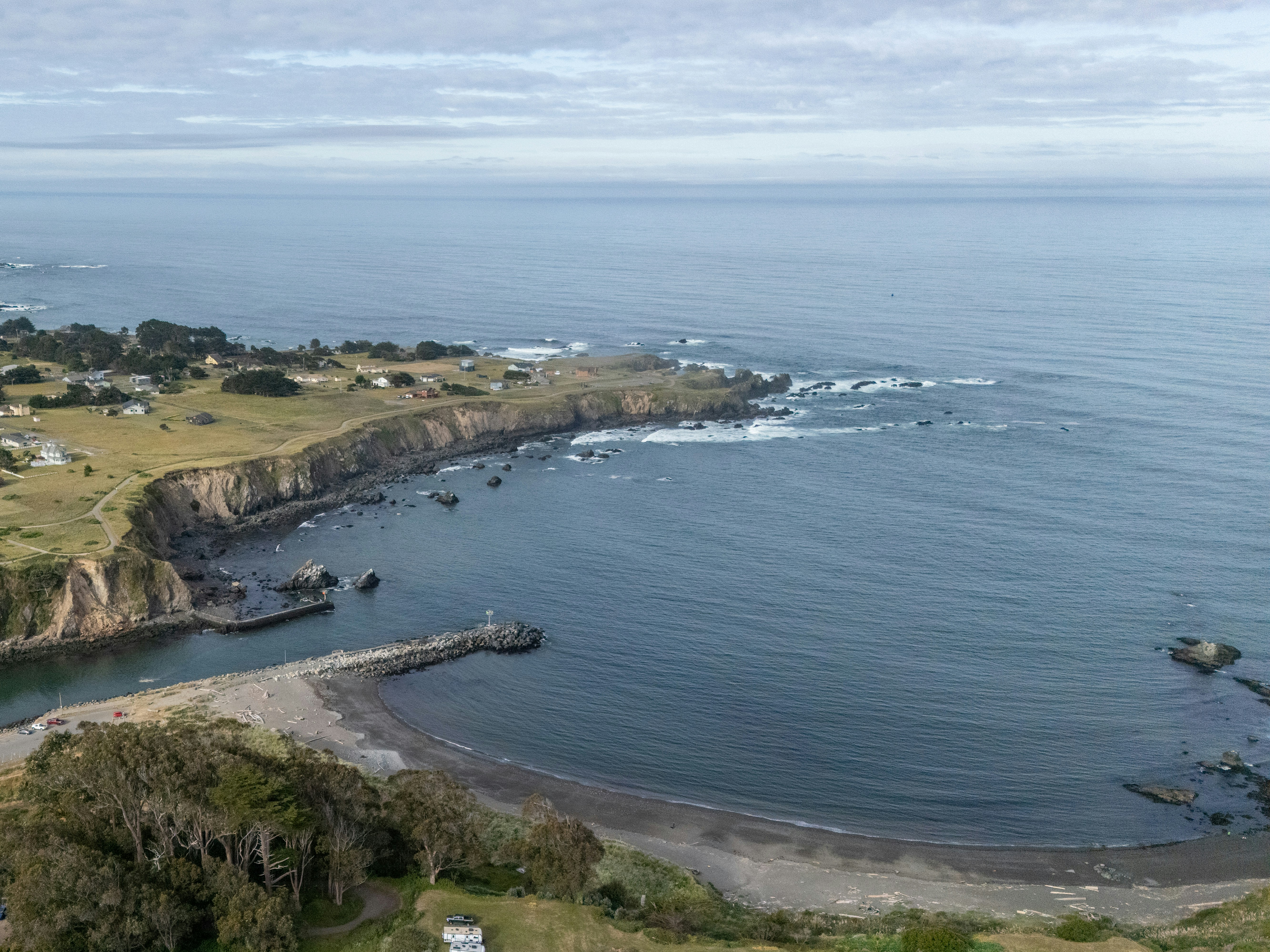 Coastal Promontory Embracing the Calm Pacific