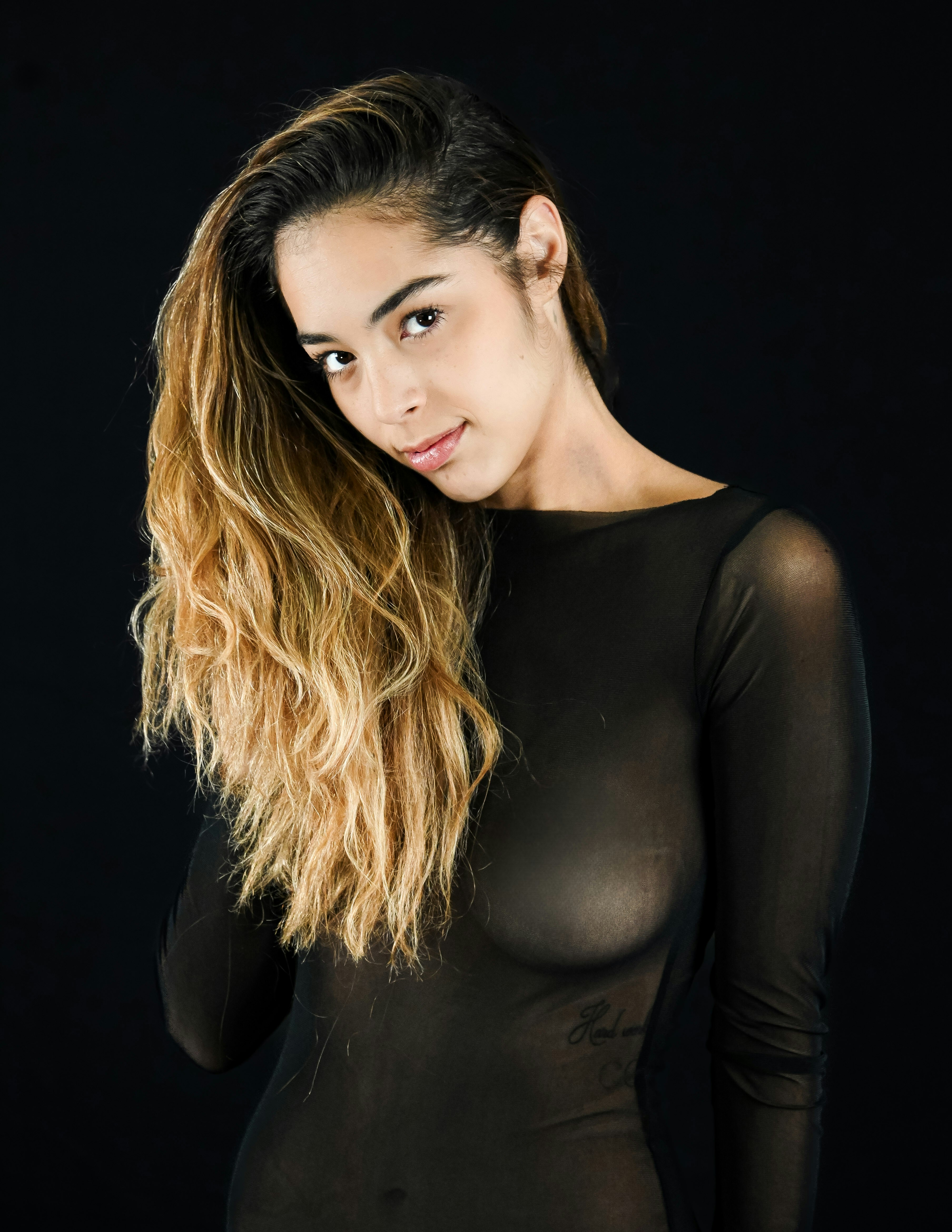 Glow on the Edge: A Portrait of Contrast and Confidence