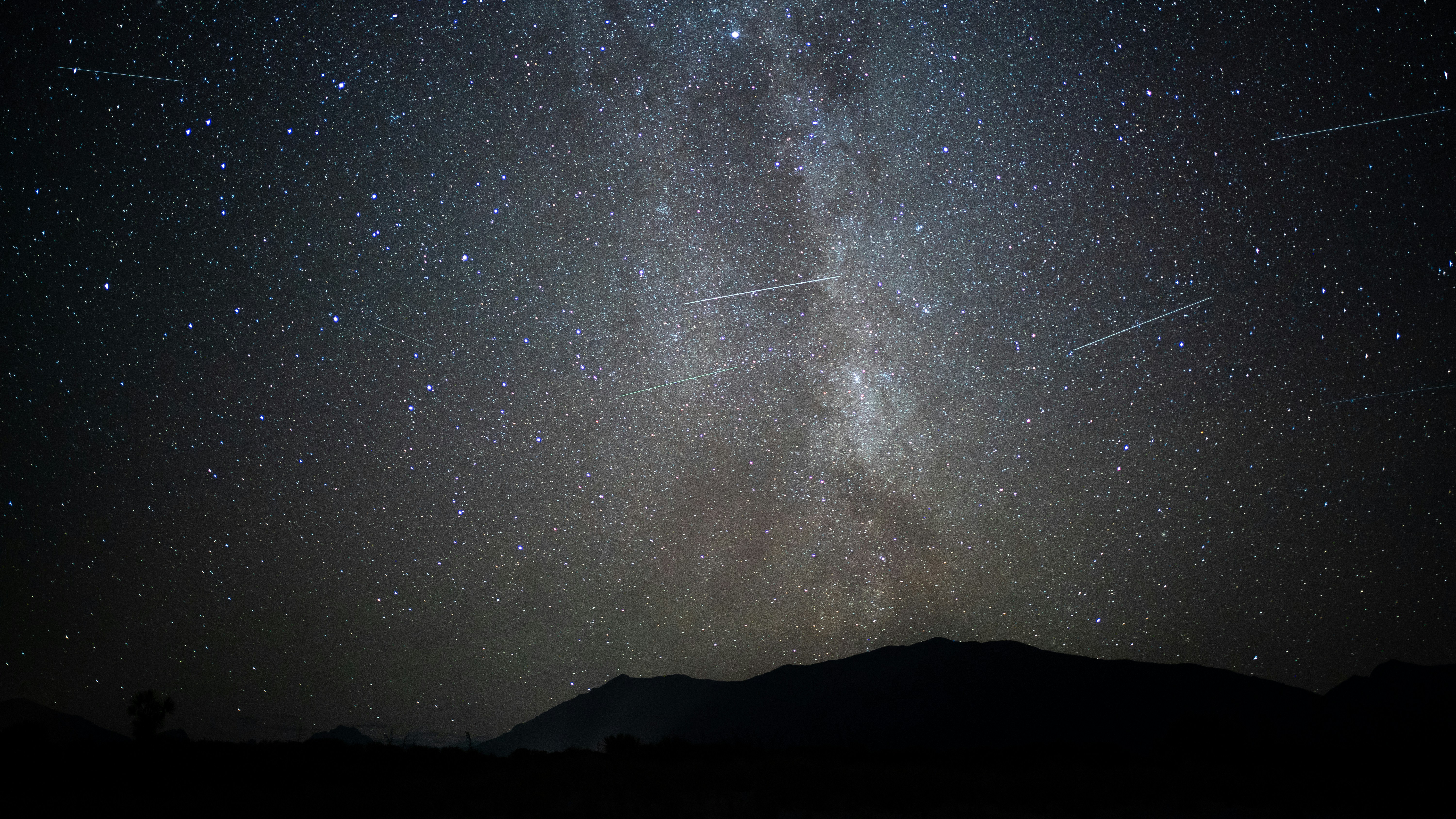 Milky Way Streaks Across a Silent Desert Night