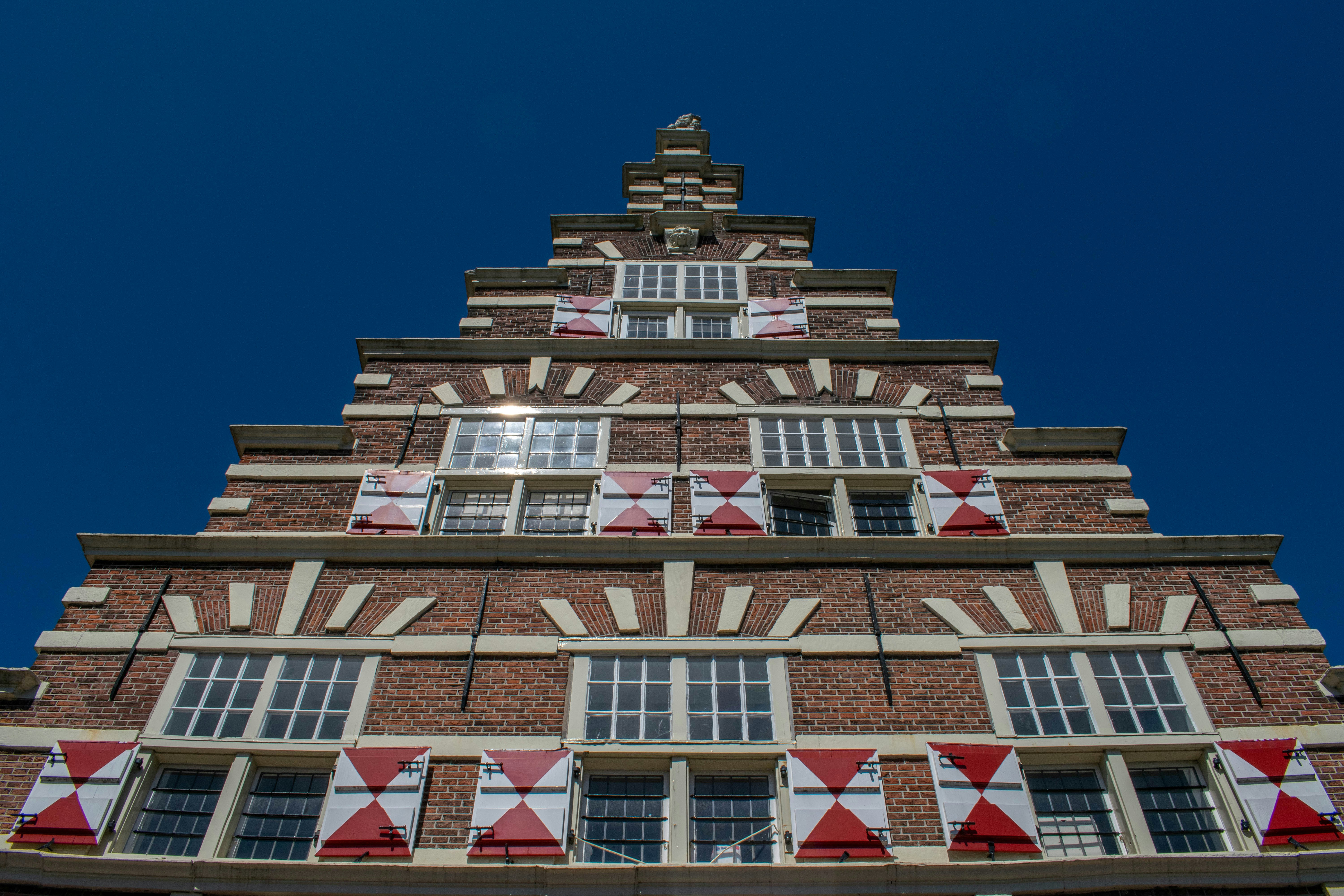 Gabled Flemish Facade Reaching Toward the Sky