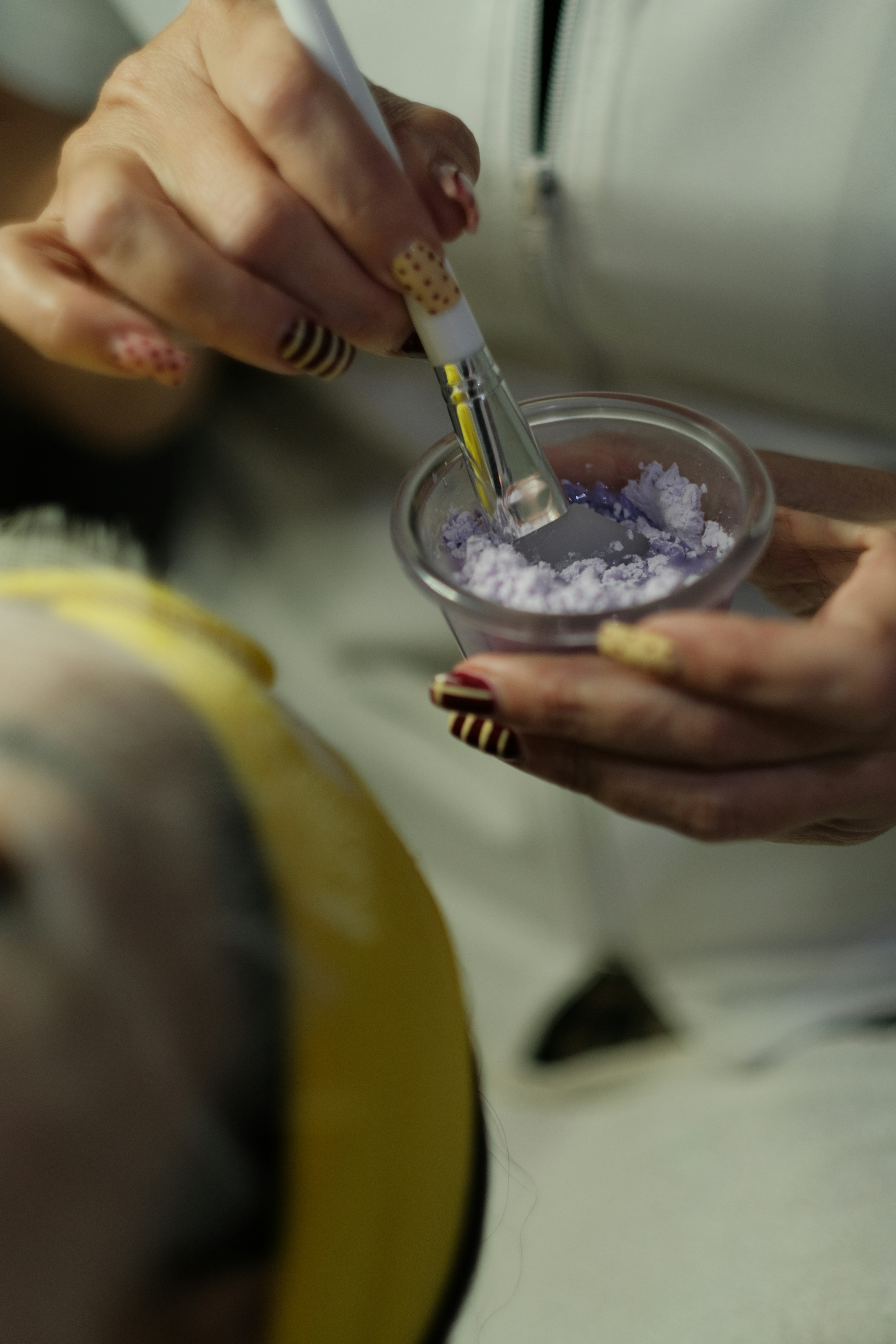 Powder Brush: Close-up in a Cosmetic Lab