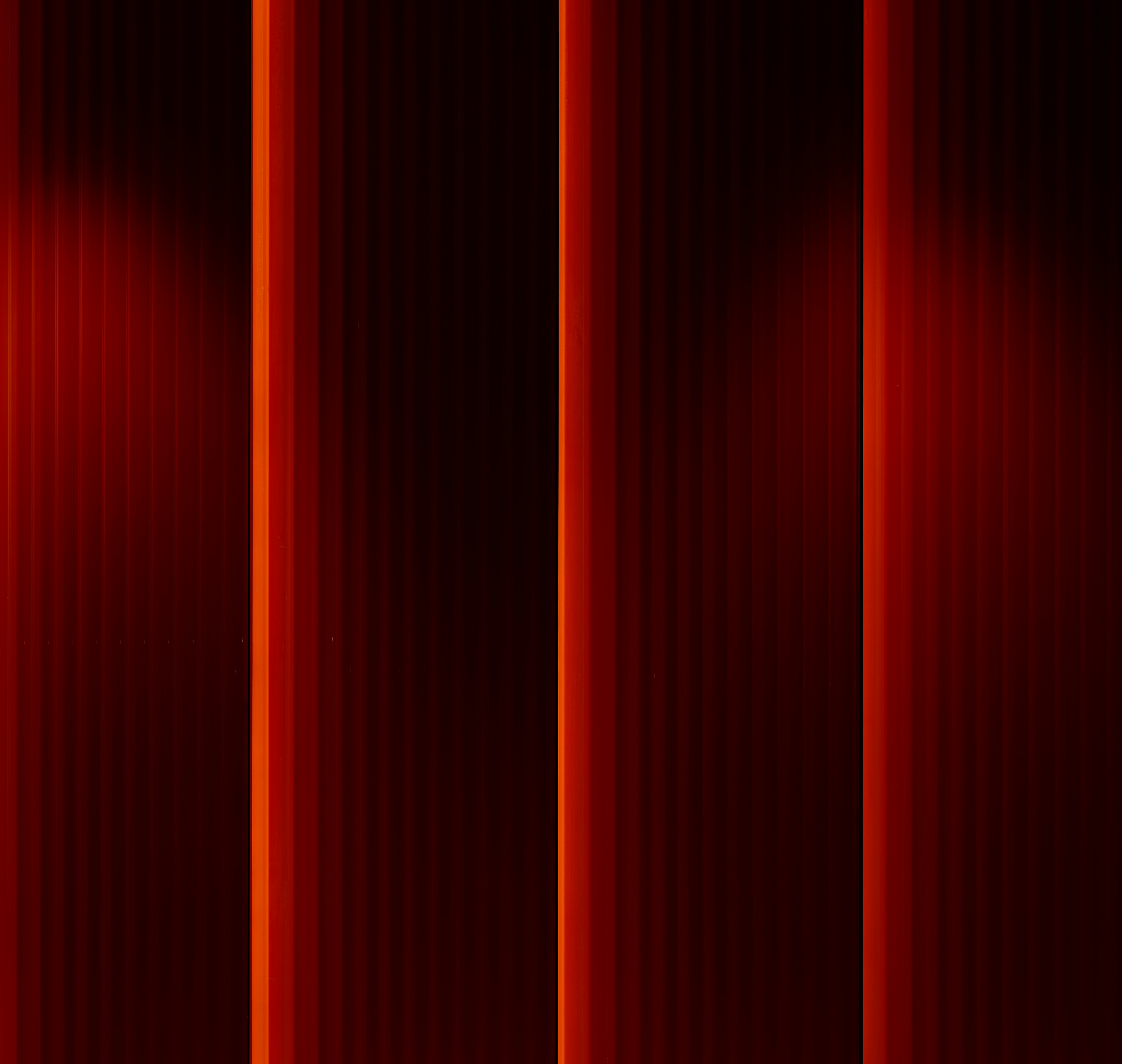 Vertical Neon Ridges in Velvet Red