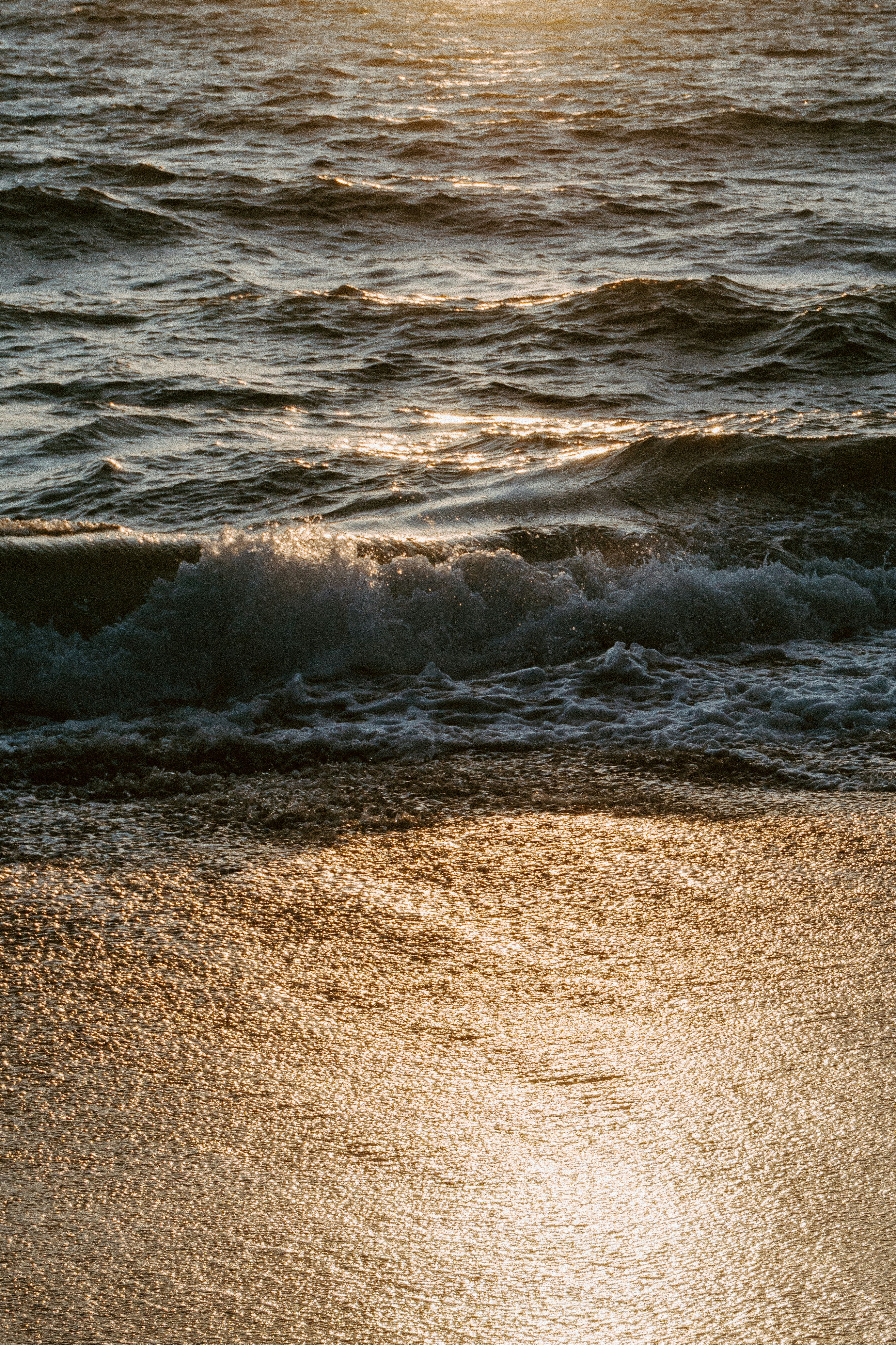 Glowing Shoreline at Dusk