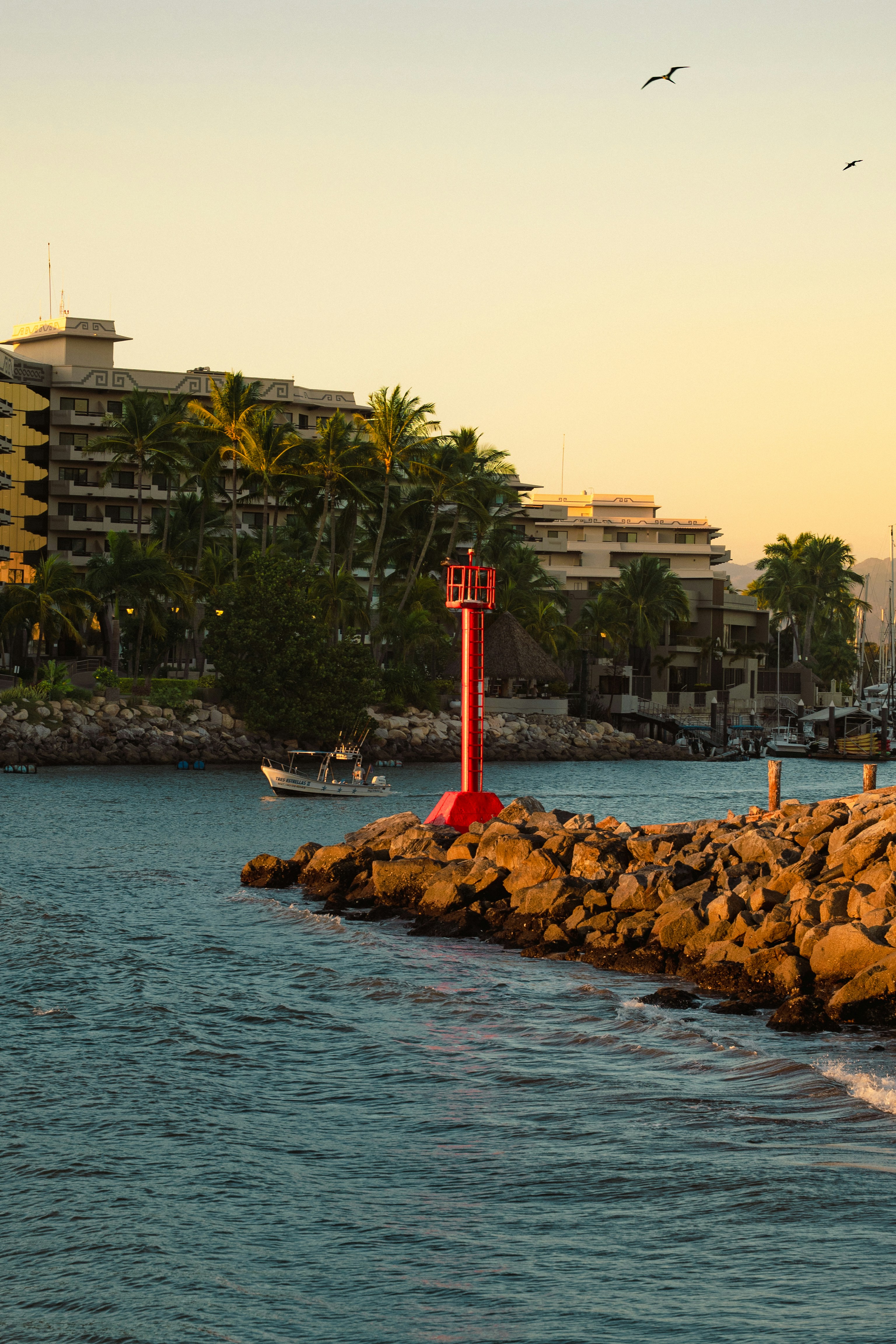 Harbor Light: A Quiet Sunset at the Red Jetty