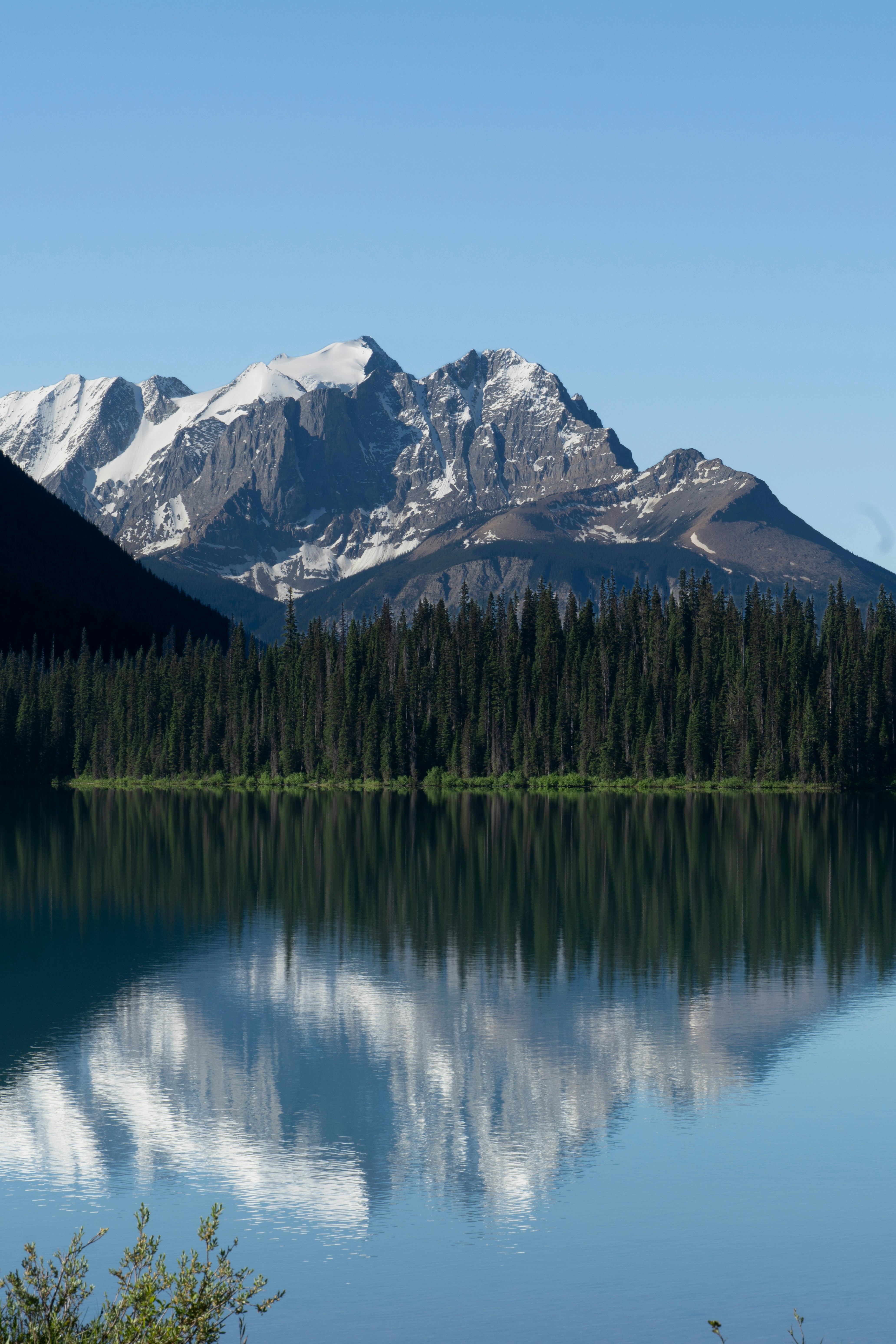 Twin Peaks over a Glassy Lake