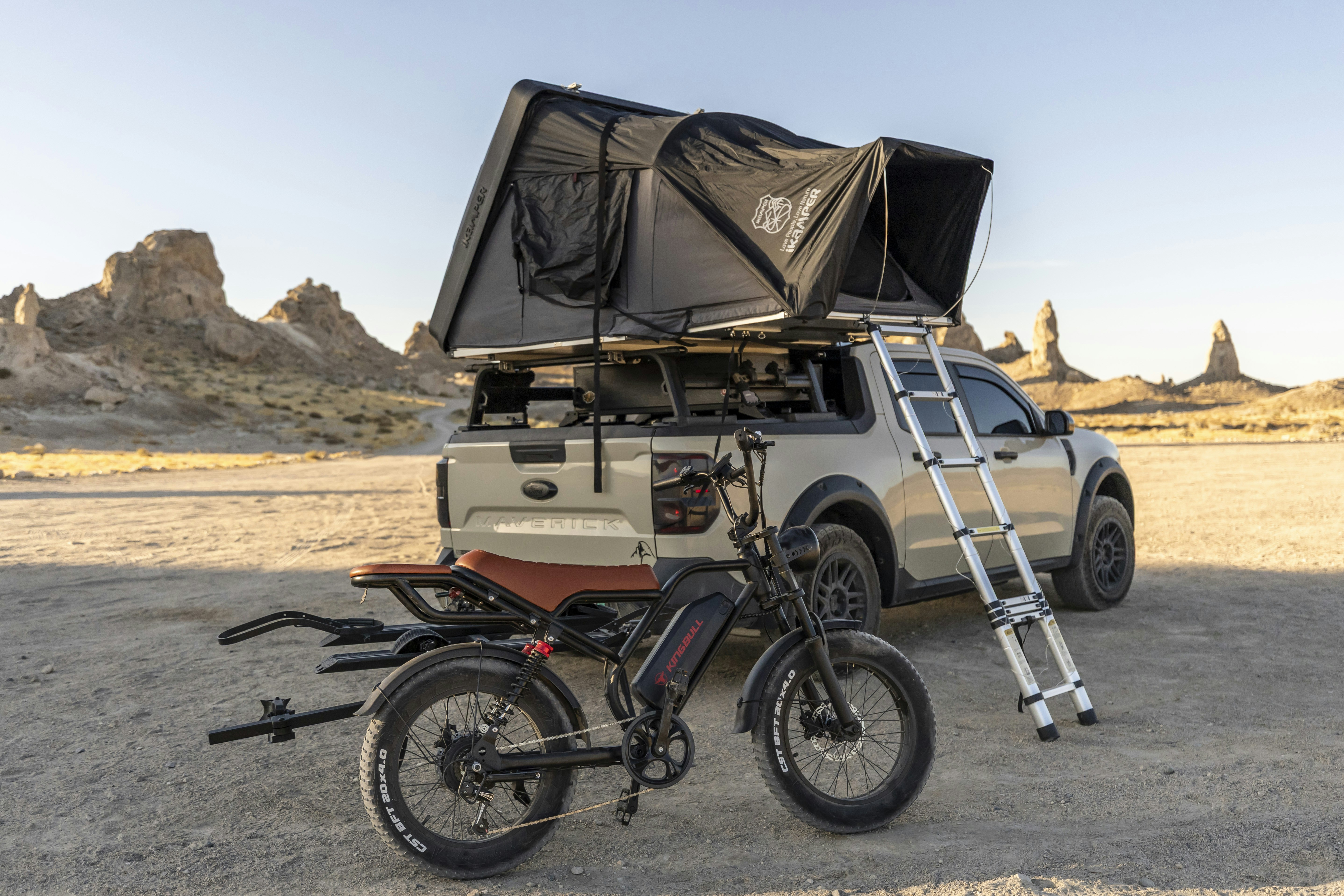 Desert Overlanding: Mobile Shelter and Mountain Bike Duo