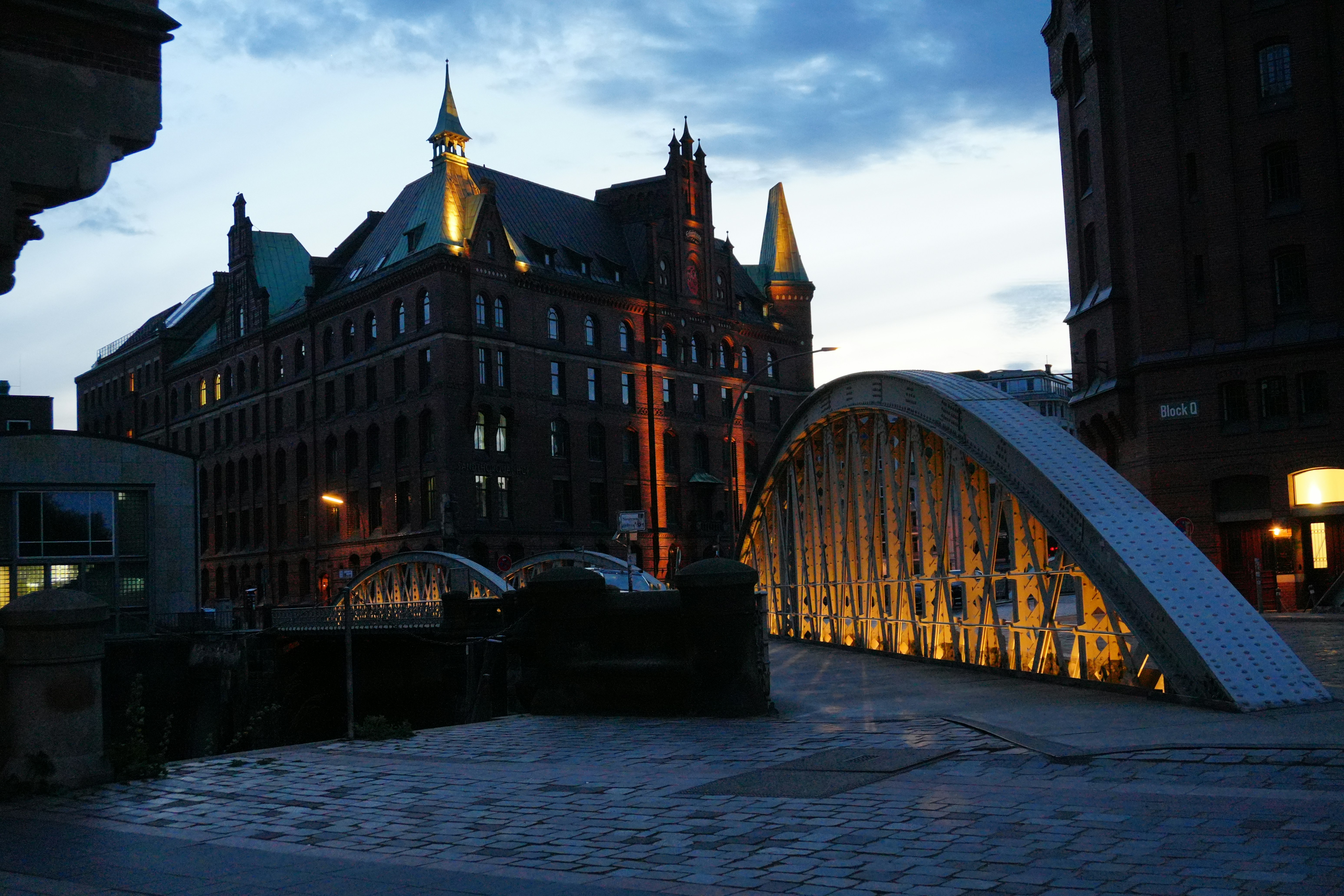 Bridge of Light over the Old Town: Evening at the Arched Span
