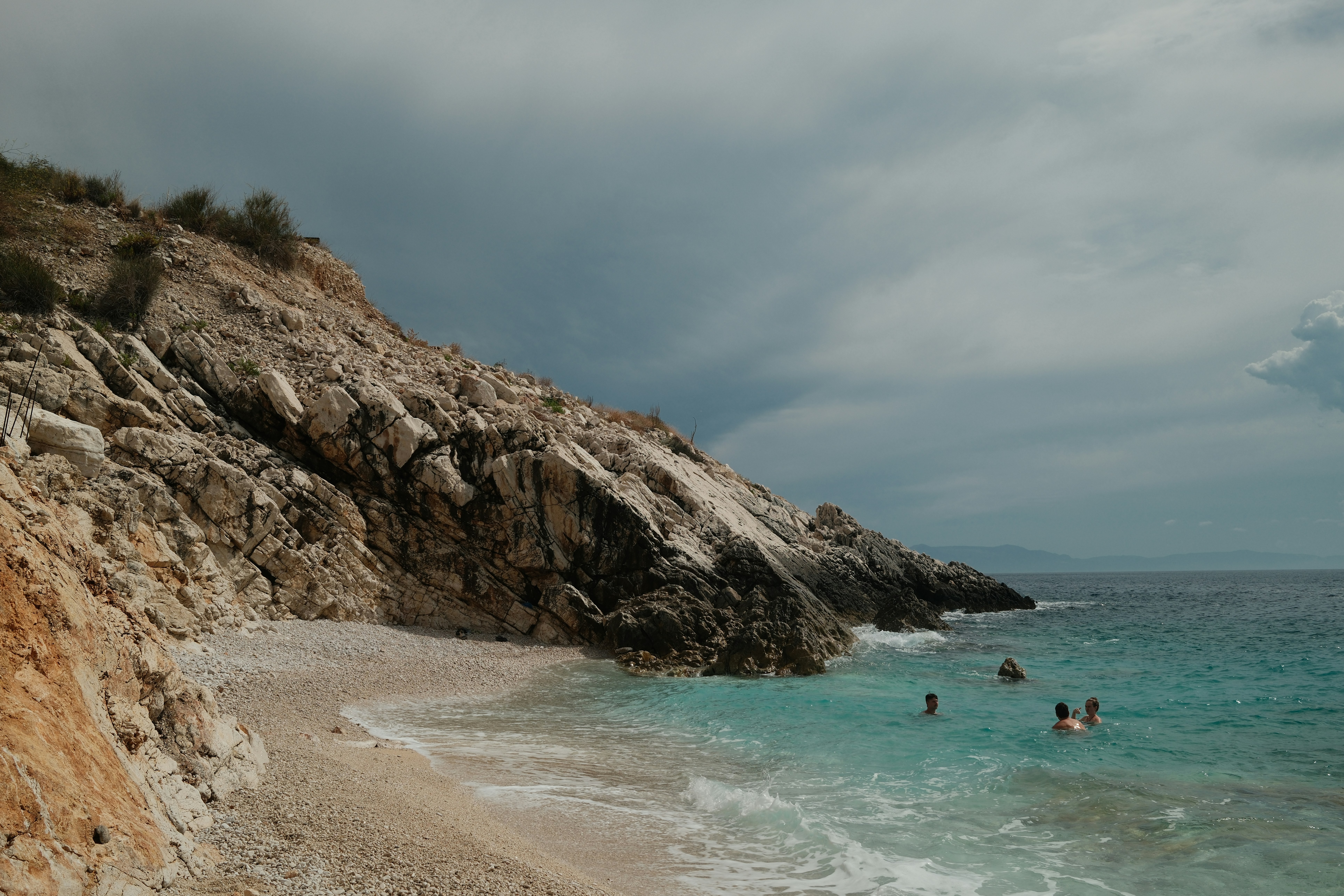 Hidden Cove: Turquoise Water and Rocky Shore