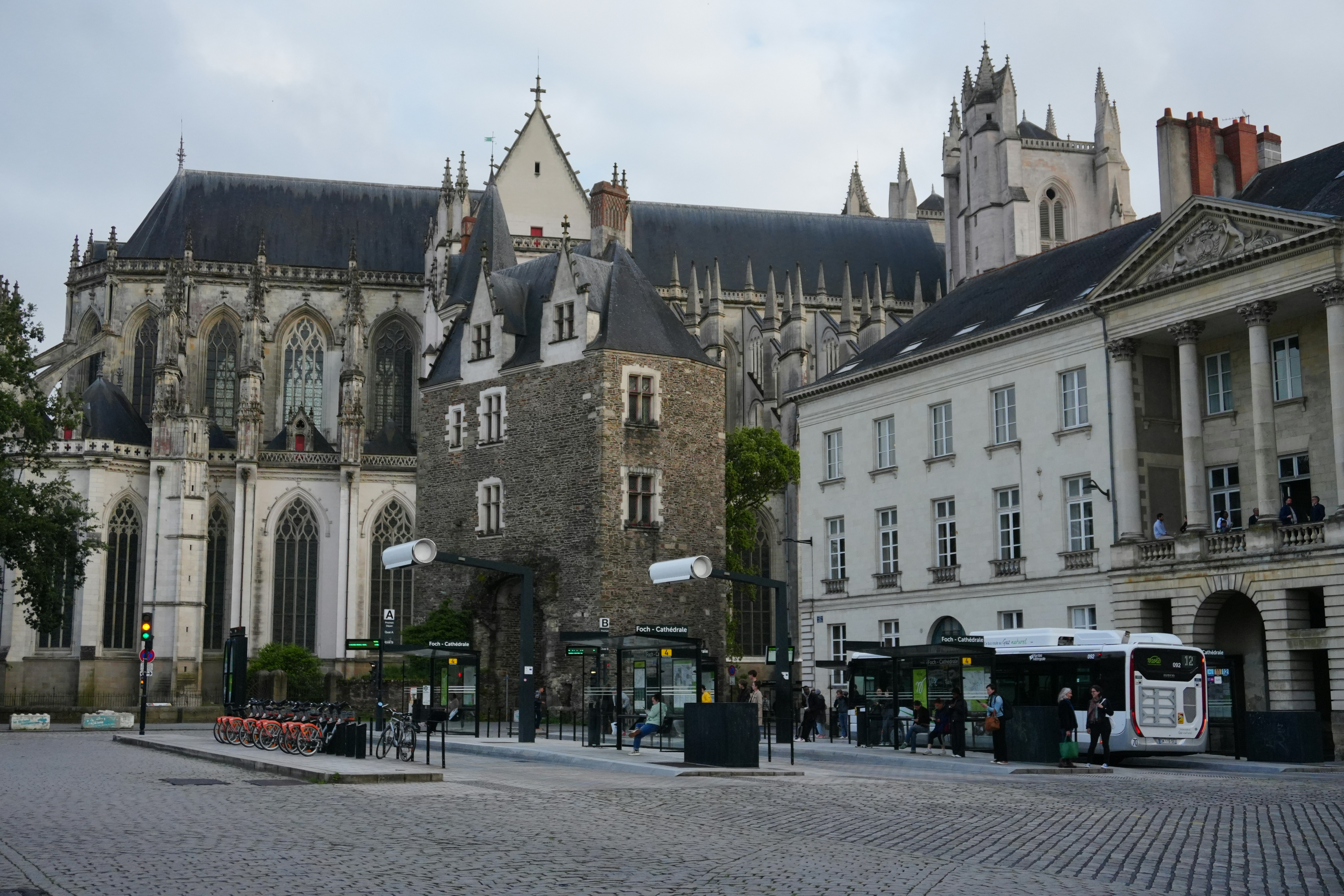 Gothic Facades Along a European Square