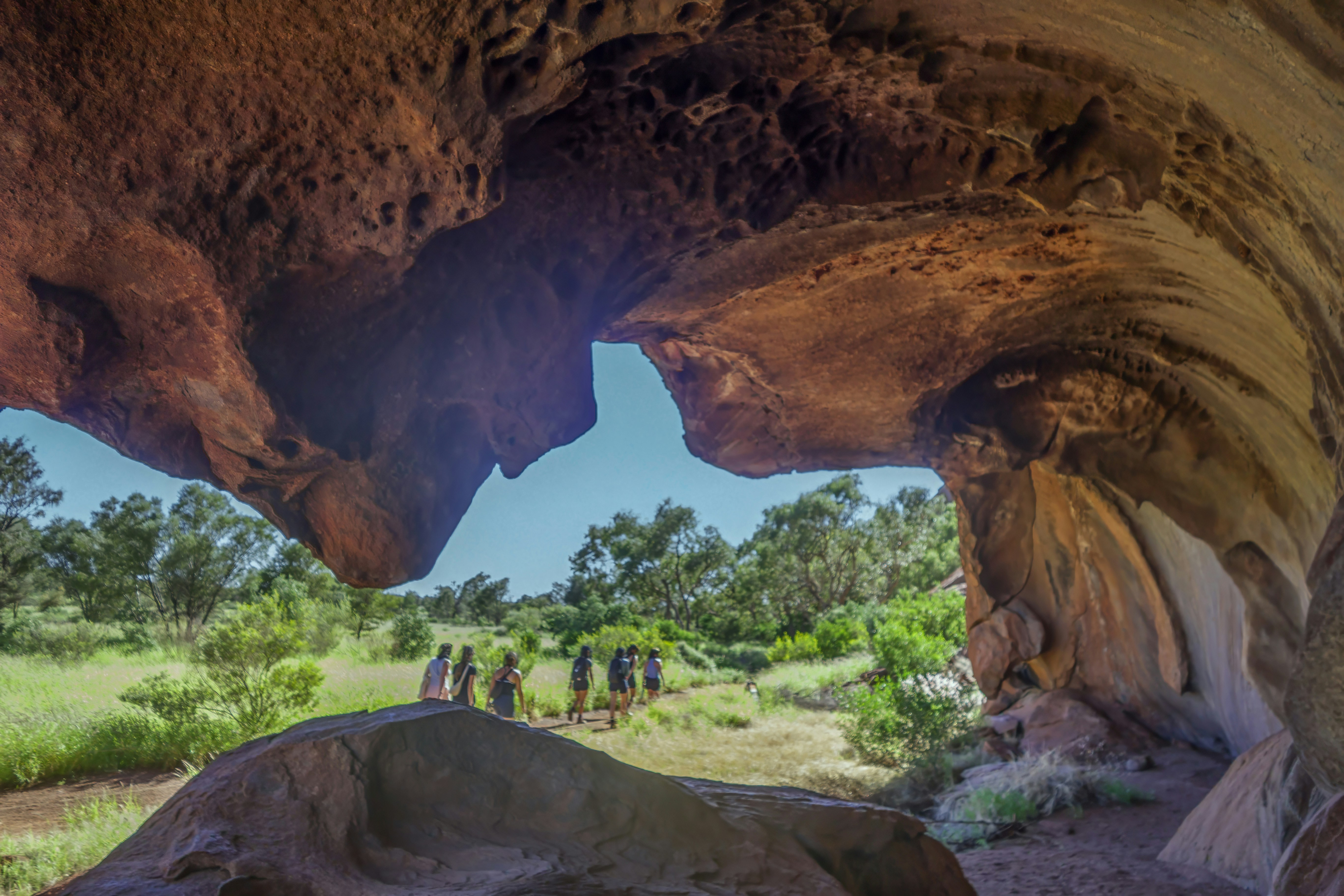 Through the Stone Arch: A Group Trek Beyond the Portal