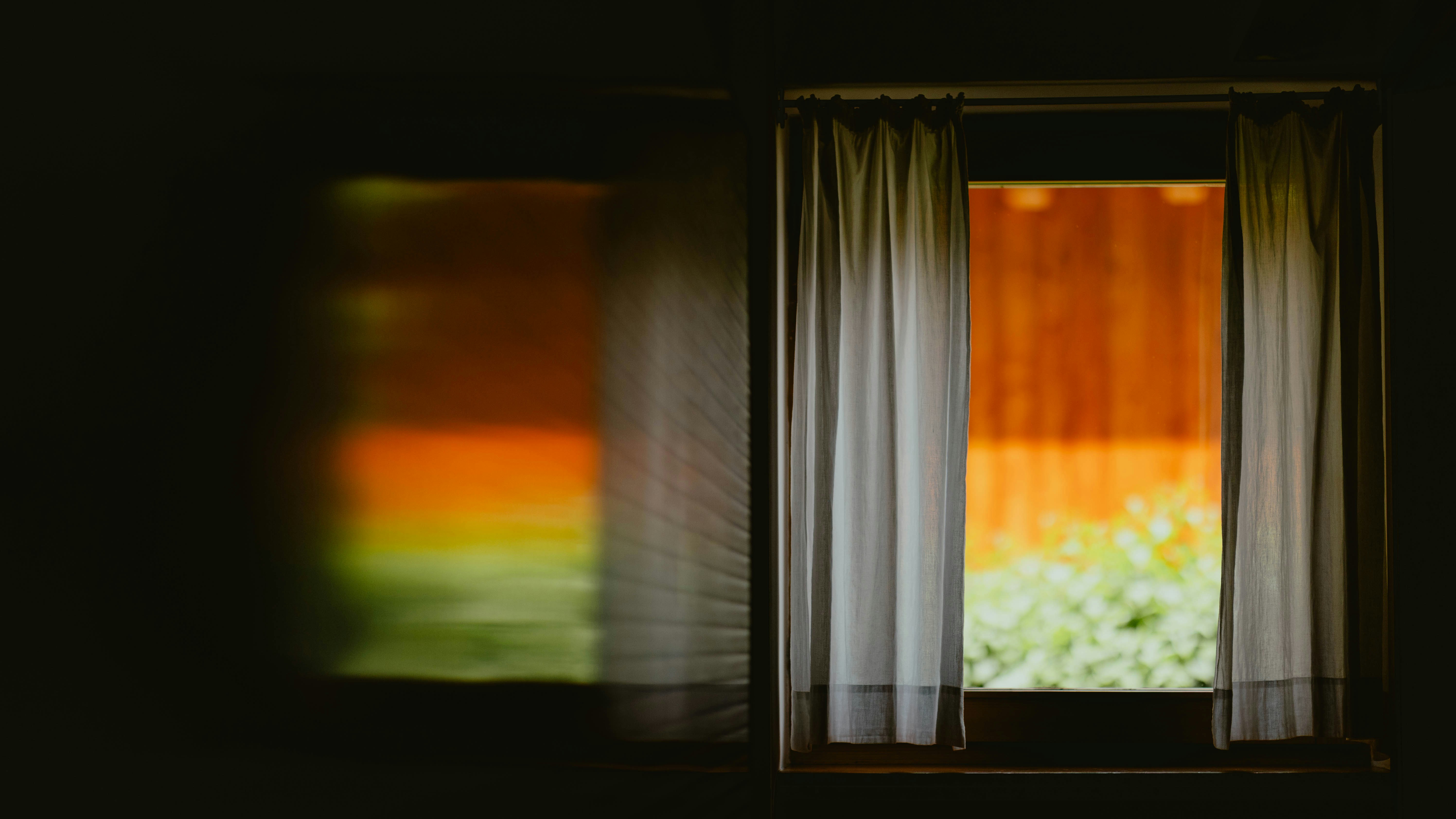 Light through the Window: A Quiet Moment with Colorful Reflections