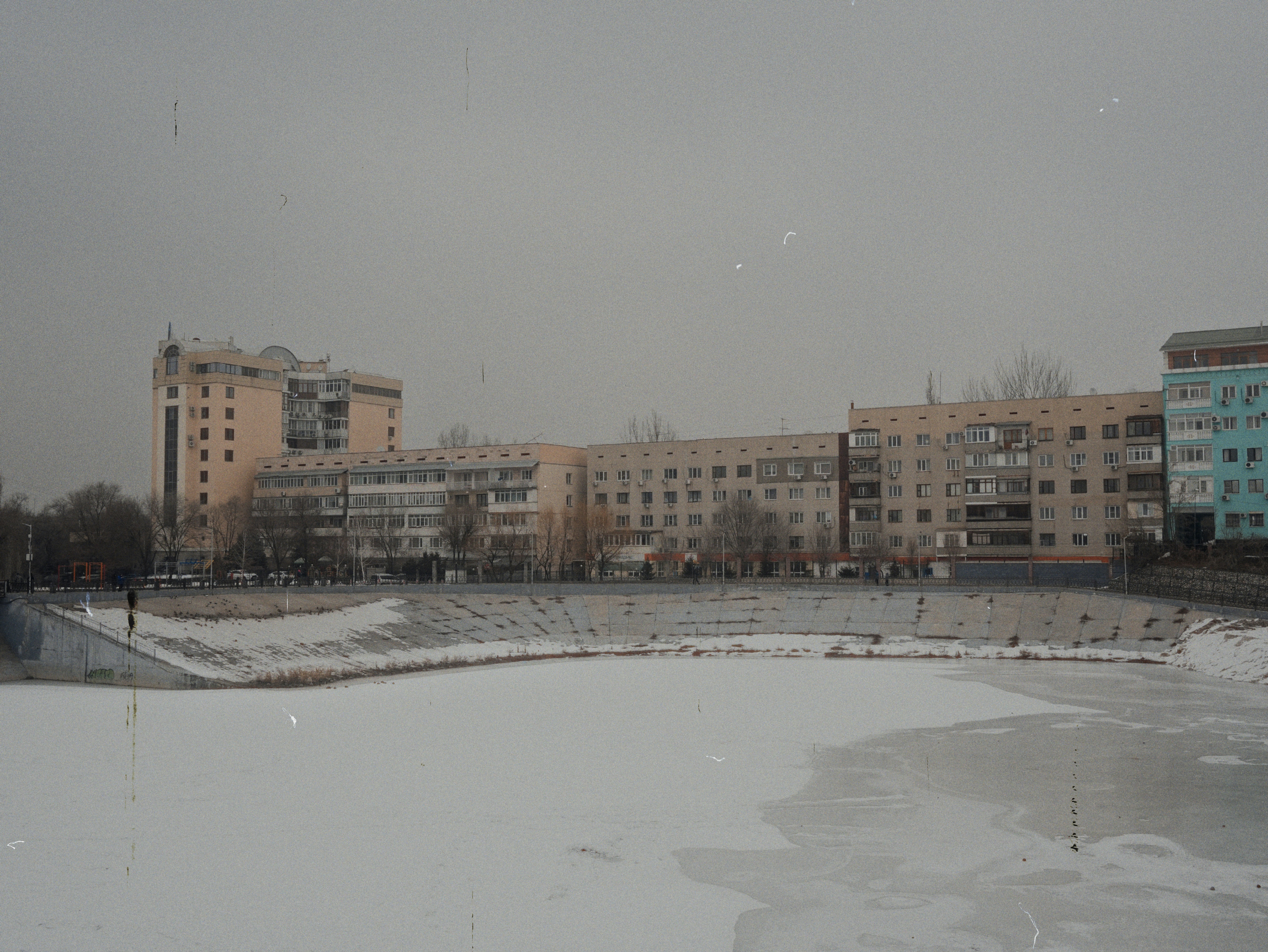 Winter Quiet Over the Rows of Distant Flats