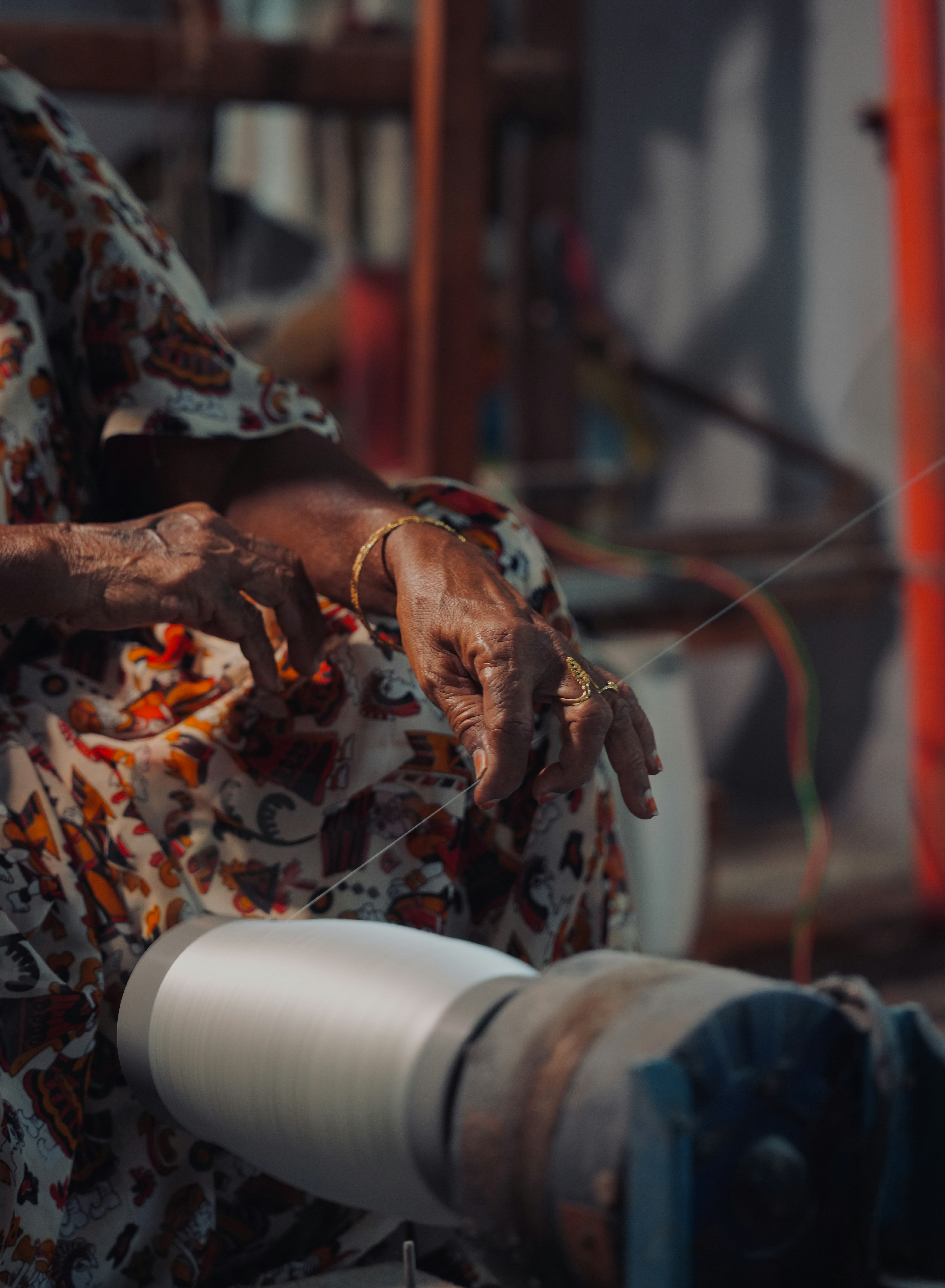 Weaving Quiet Threads: Hands at the Spindle