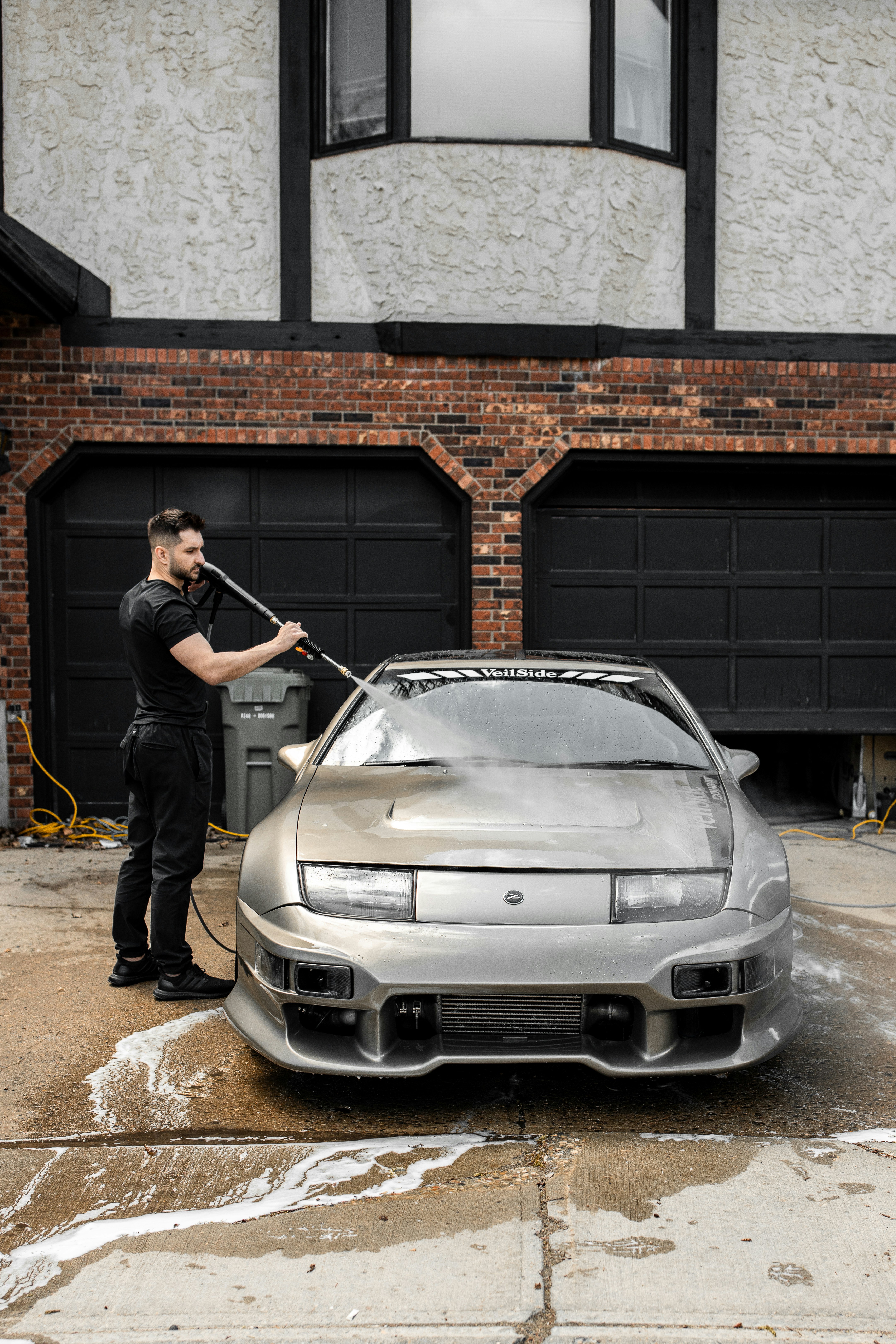 Power Wash: Precision Detail on a Silver AE with a Handheld Blaster
