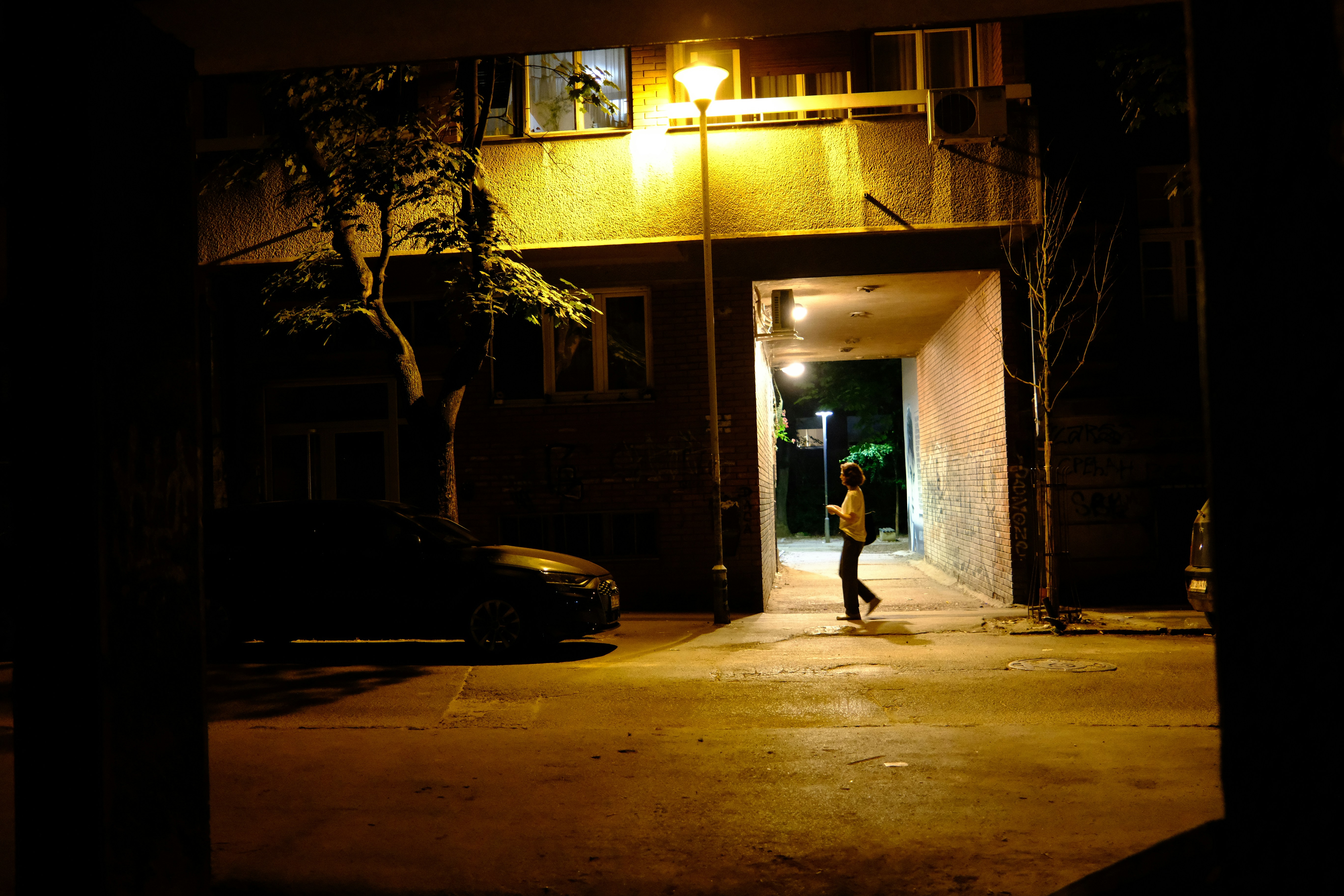 Night Walk Through Neon Gateways
