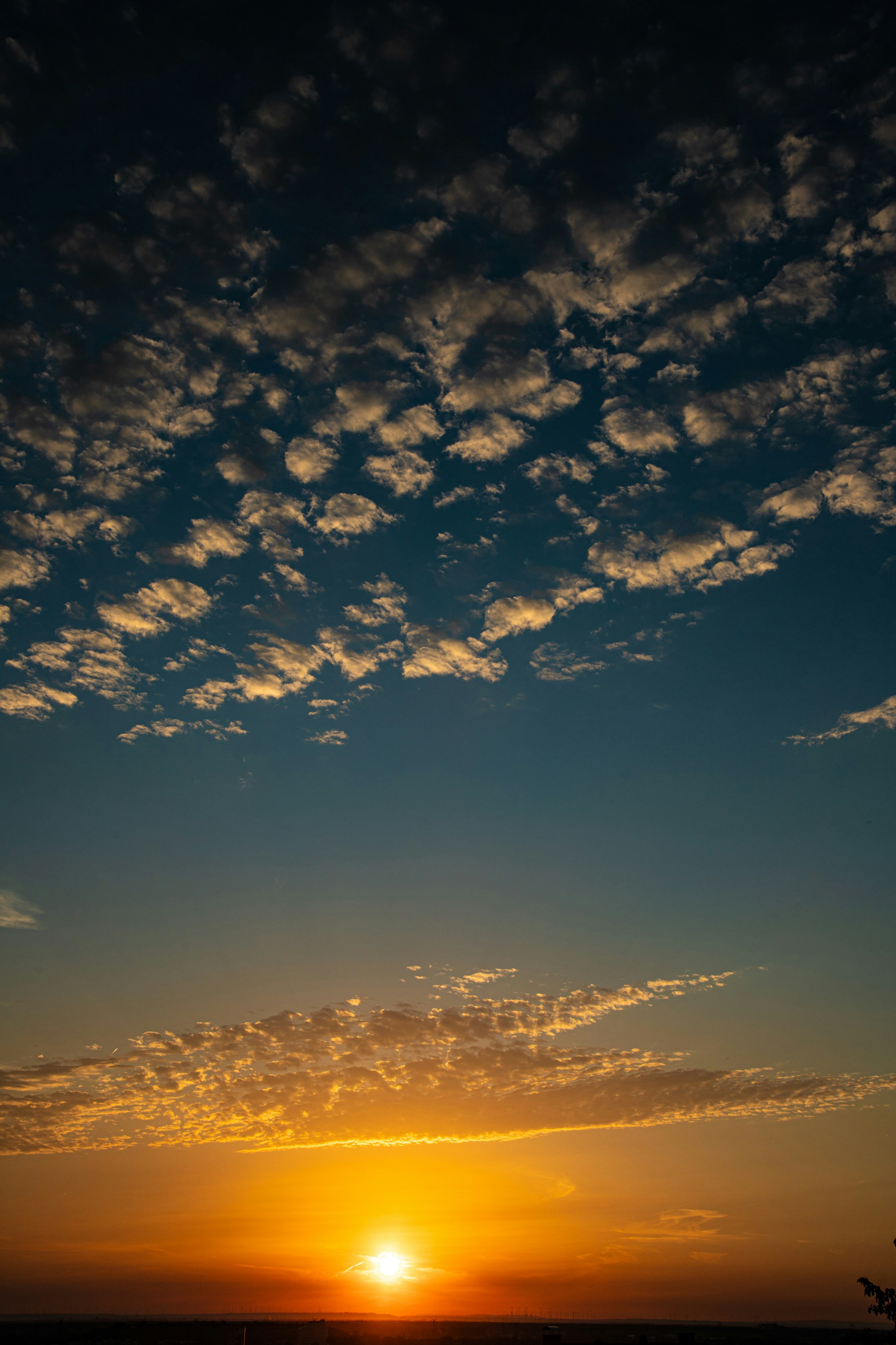 Midday Sun at Distant Horizon: A Quiet Warmth