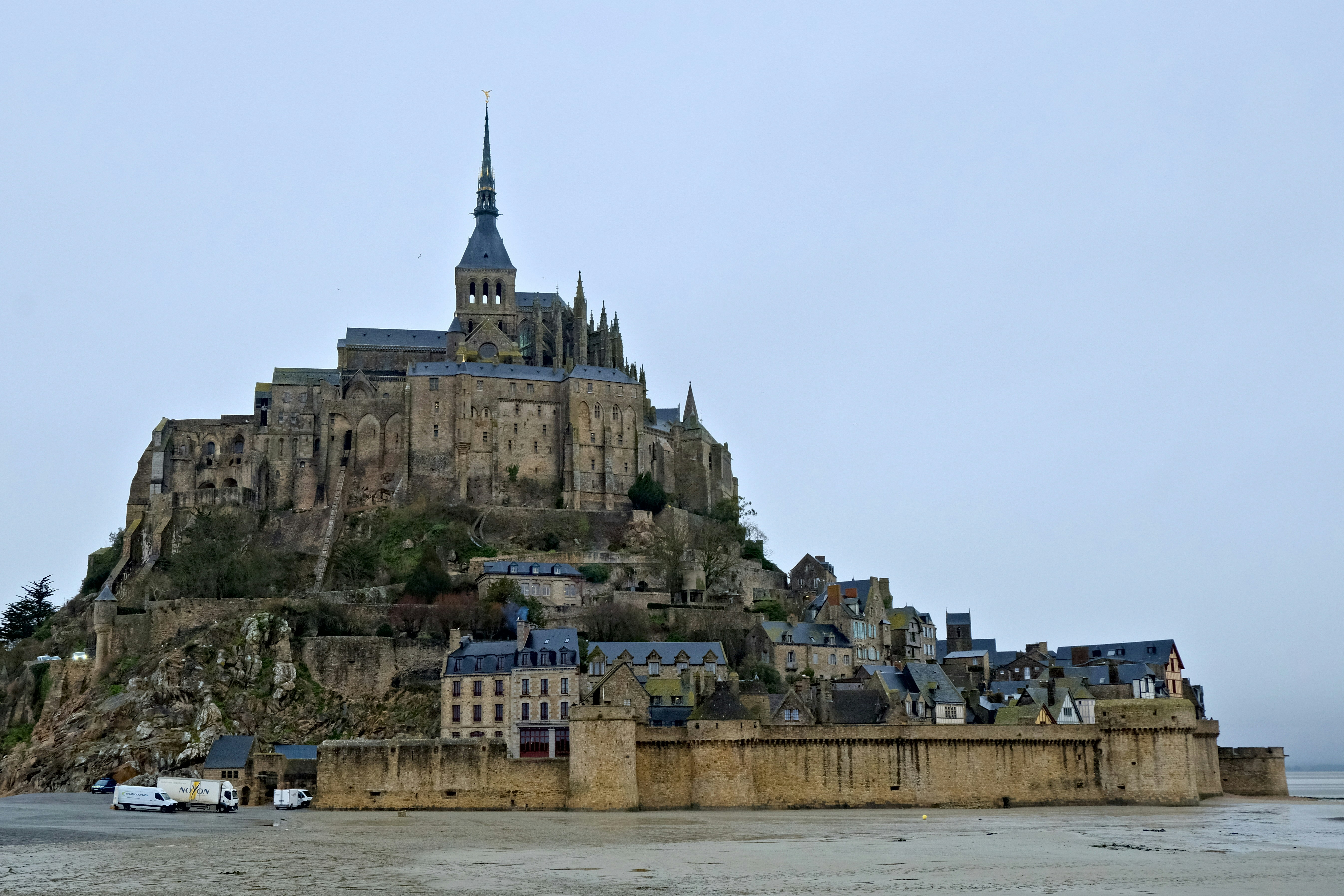 Castle on the Rock: Mont Saint-Michel Rising from the Tides