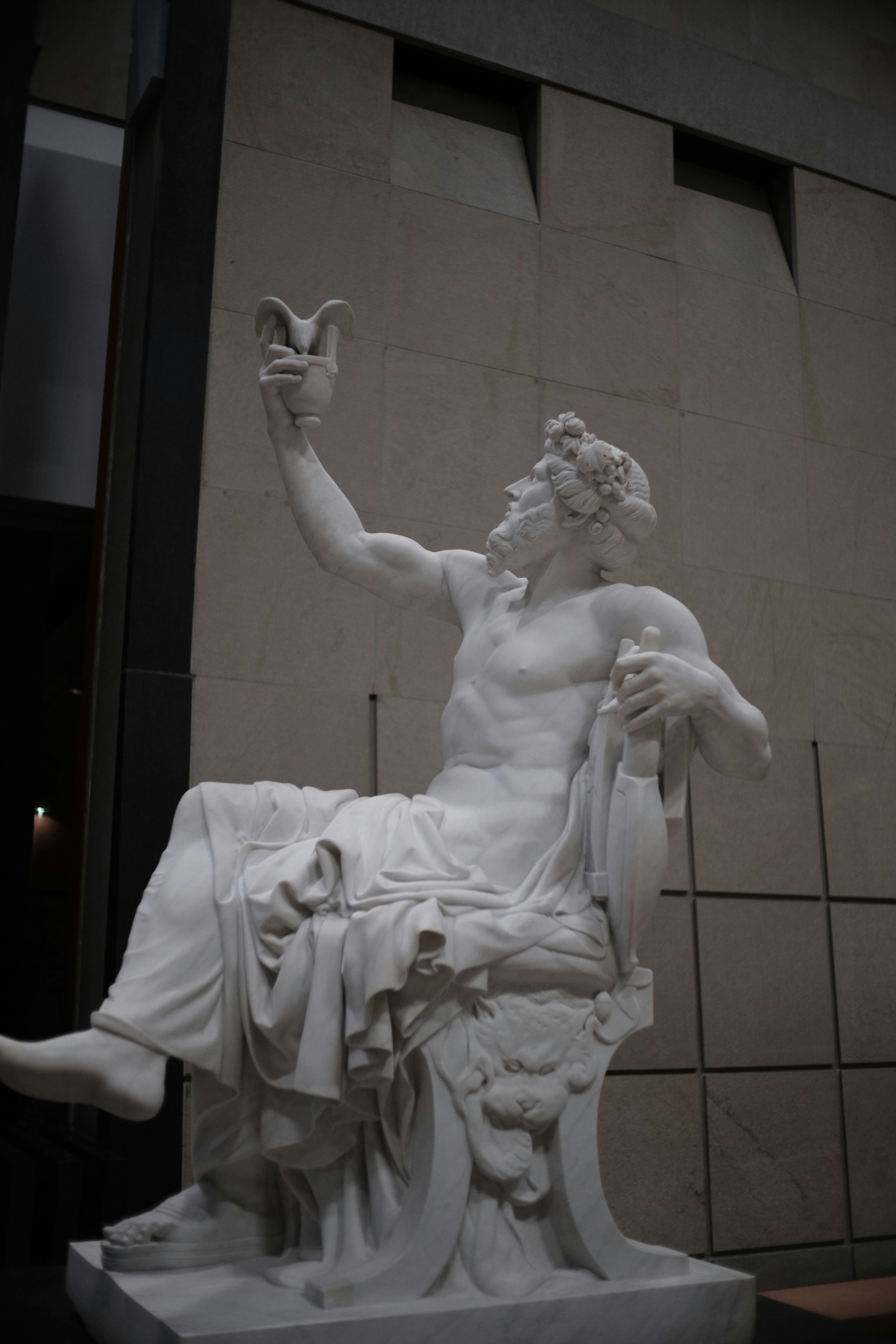 White Marble Sage: A Seated Hero Reaching Toward the Unknown
