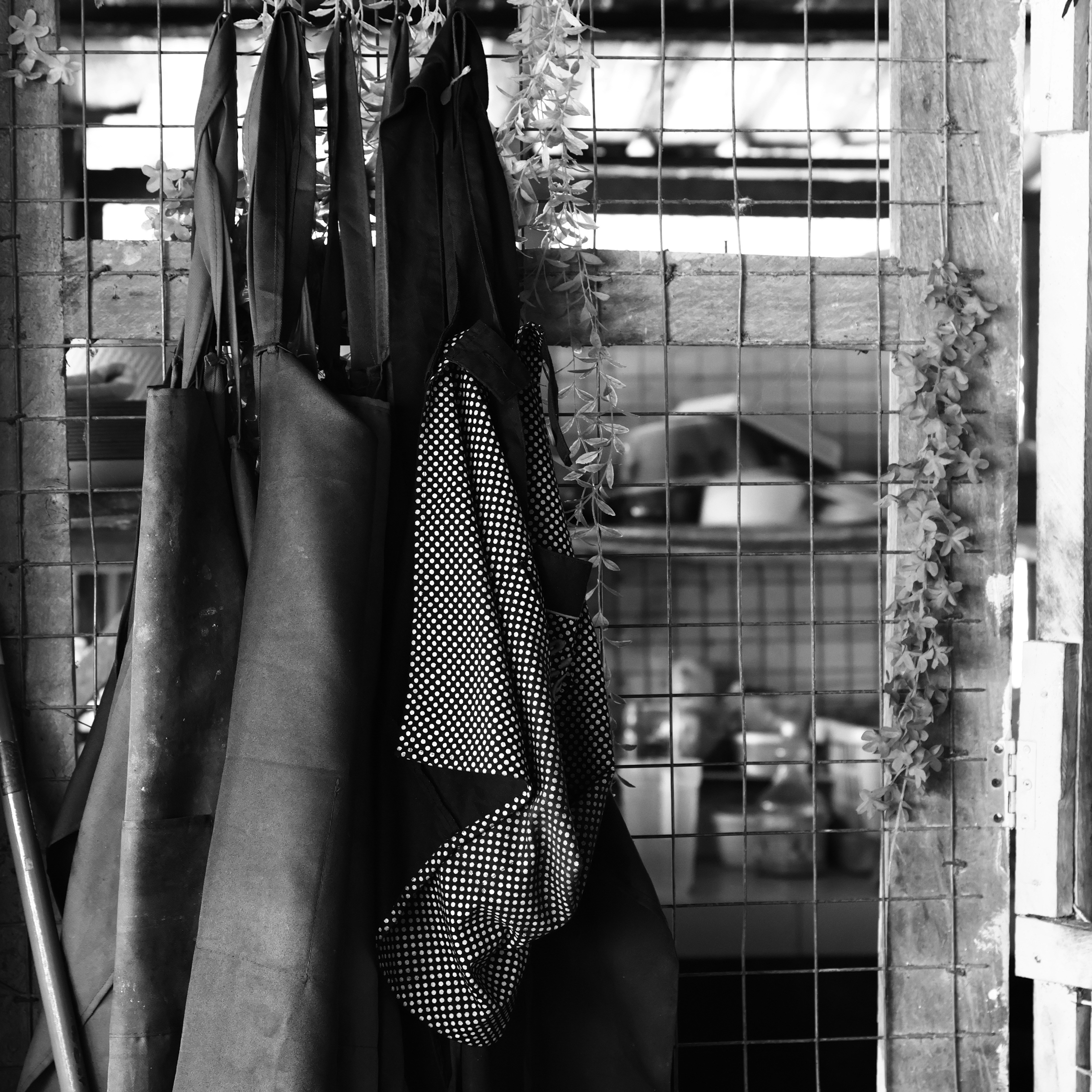 Entranced by the Grid: Everyday Tools Hang in Quiet Monochrome