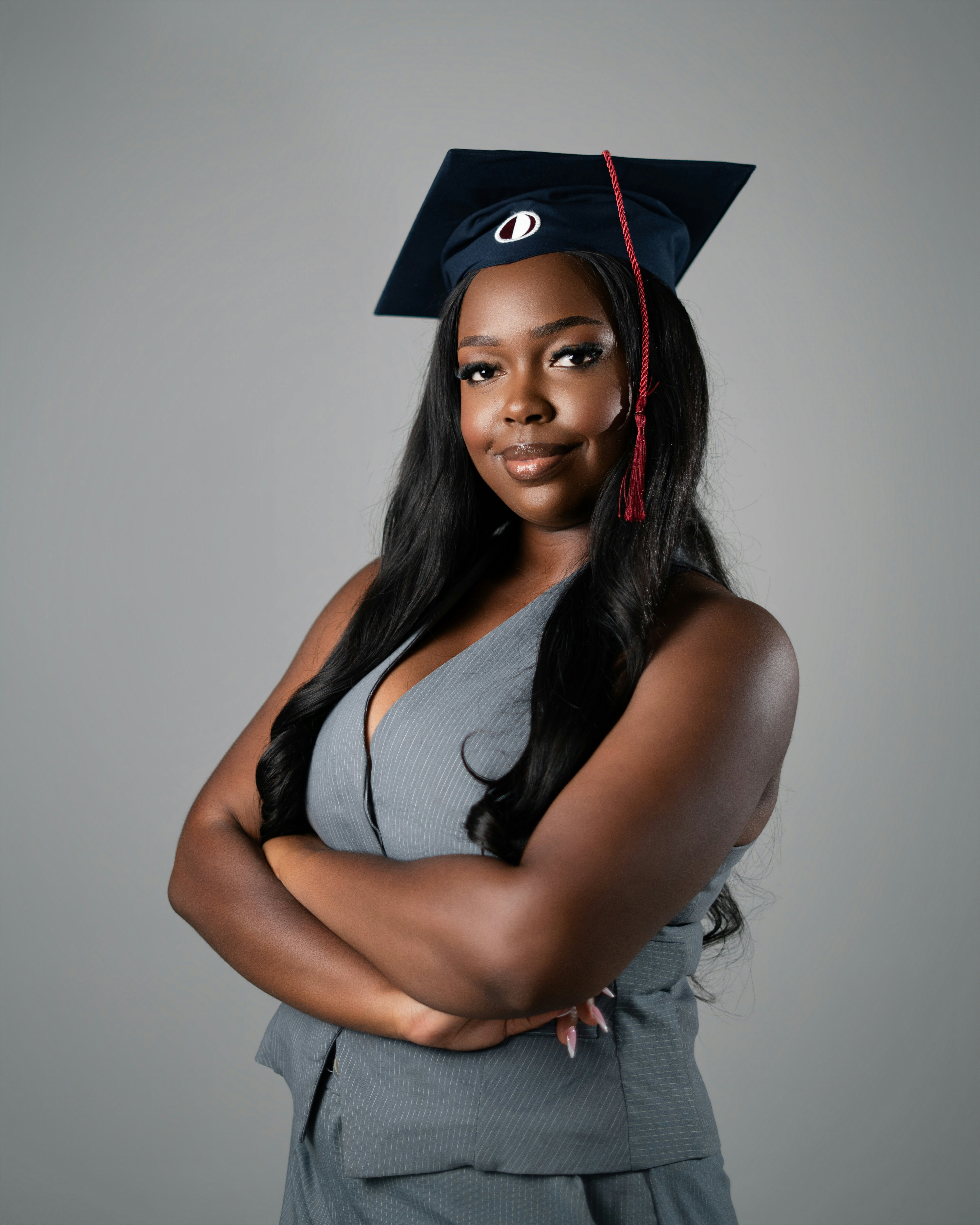 Diploma of Confidence: Graceful Graduate Pose