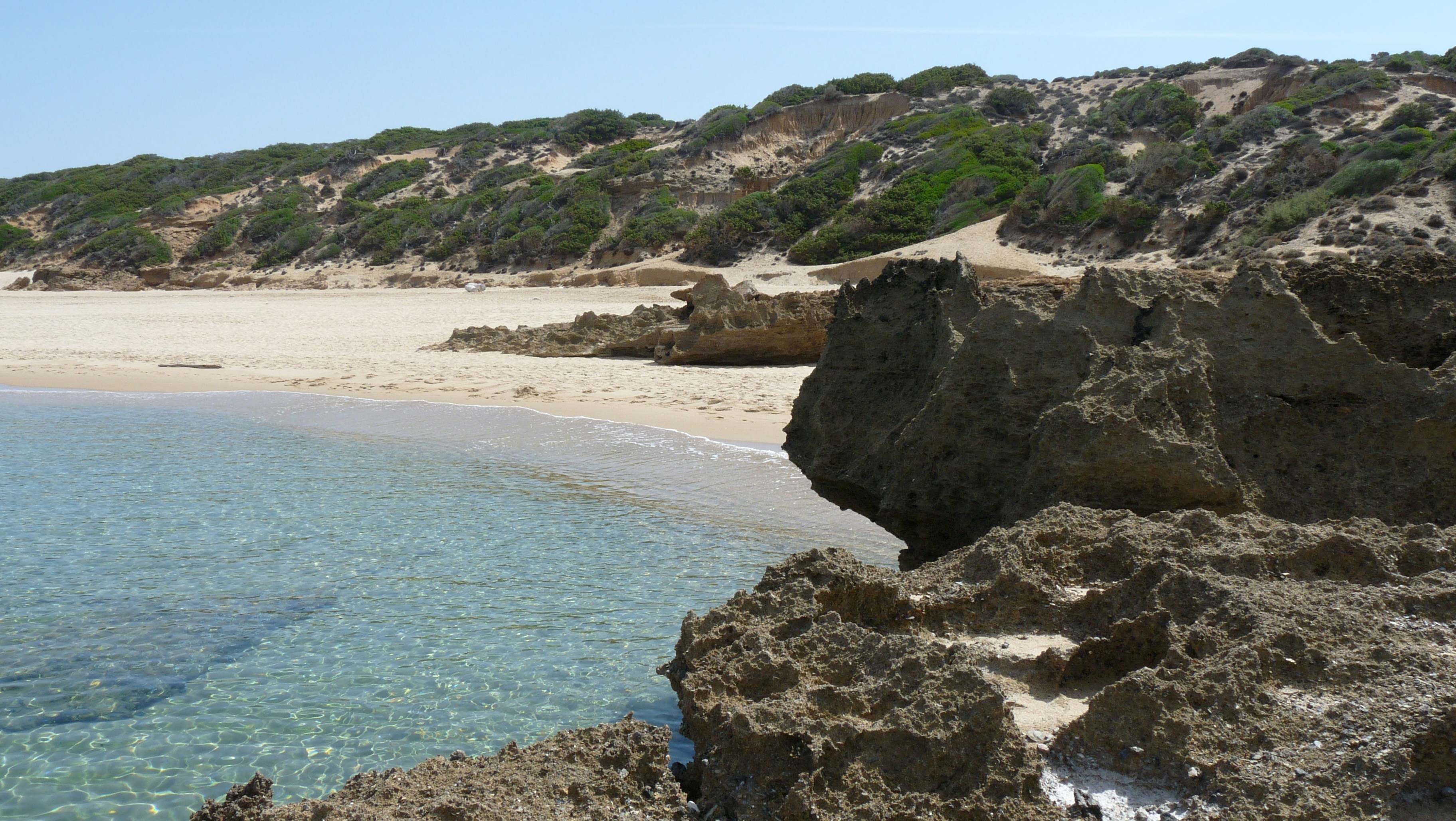 Coastal Rockscape Framing a Quiet Cove
