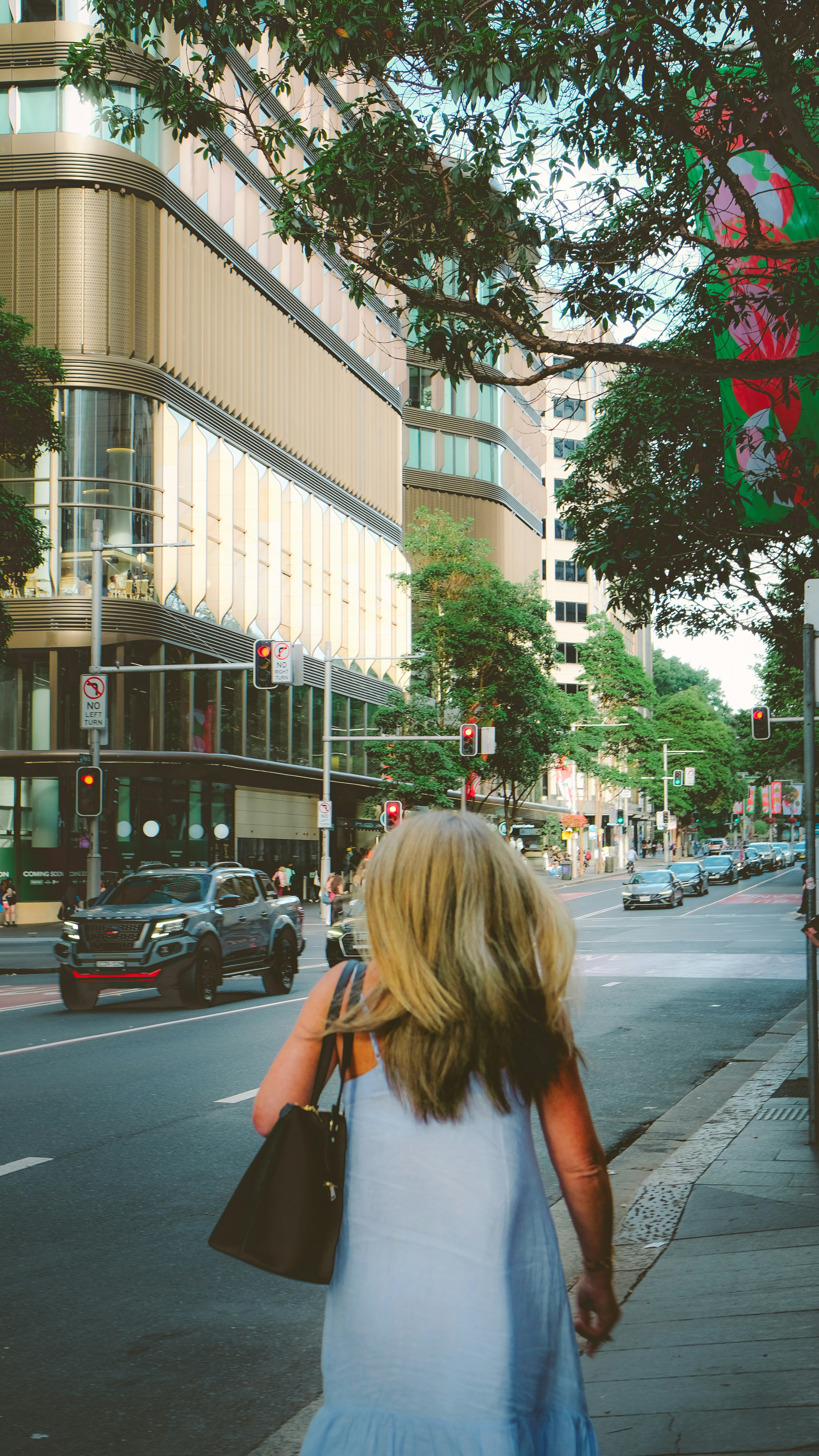 City Walk: A Glimpse Behind the Shoulder