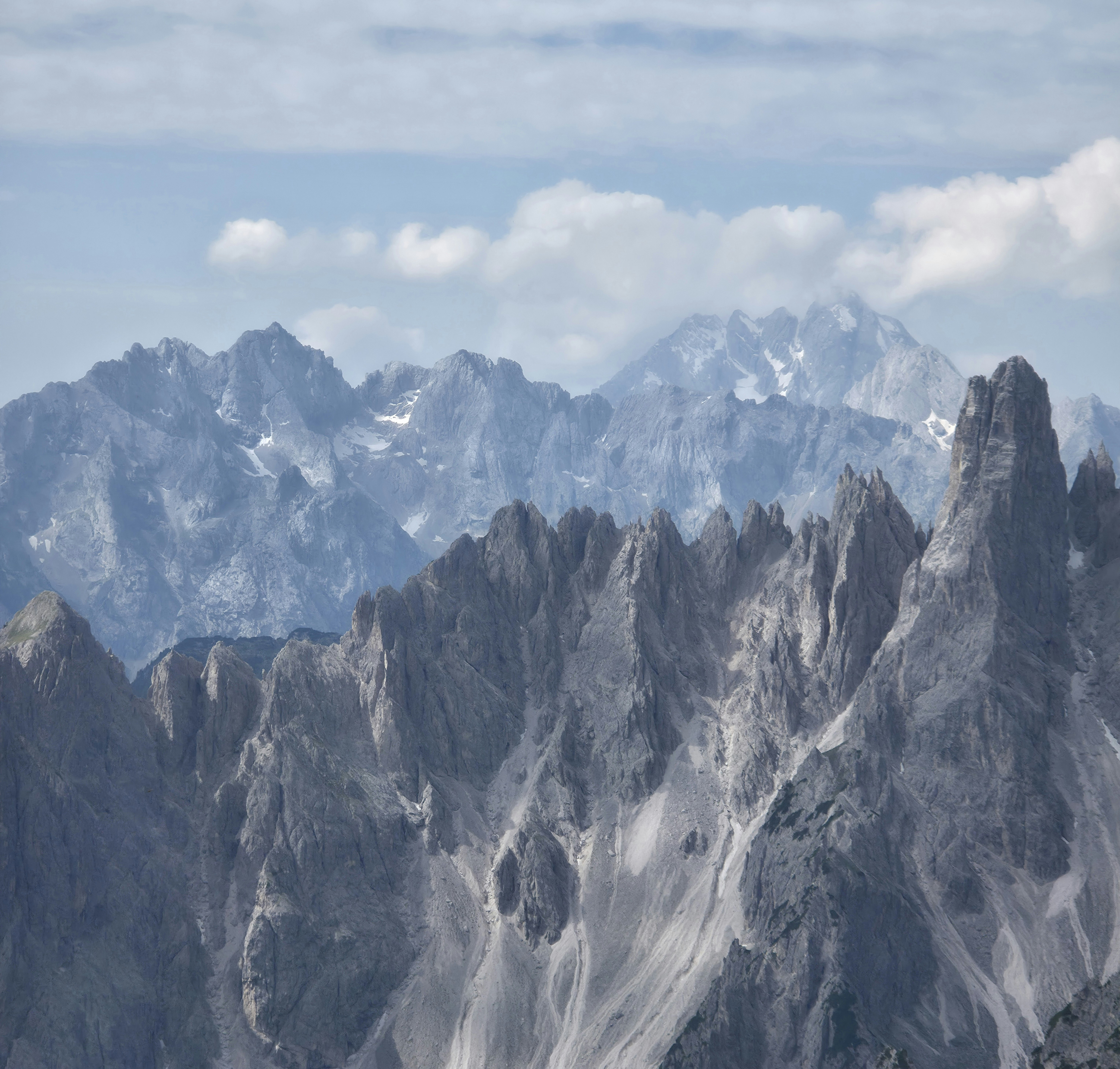 Ridge Line Silence: A Cascade of Summit Shapes