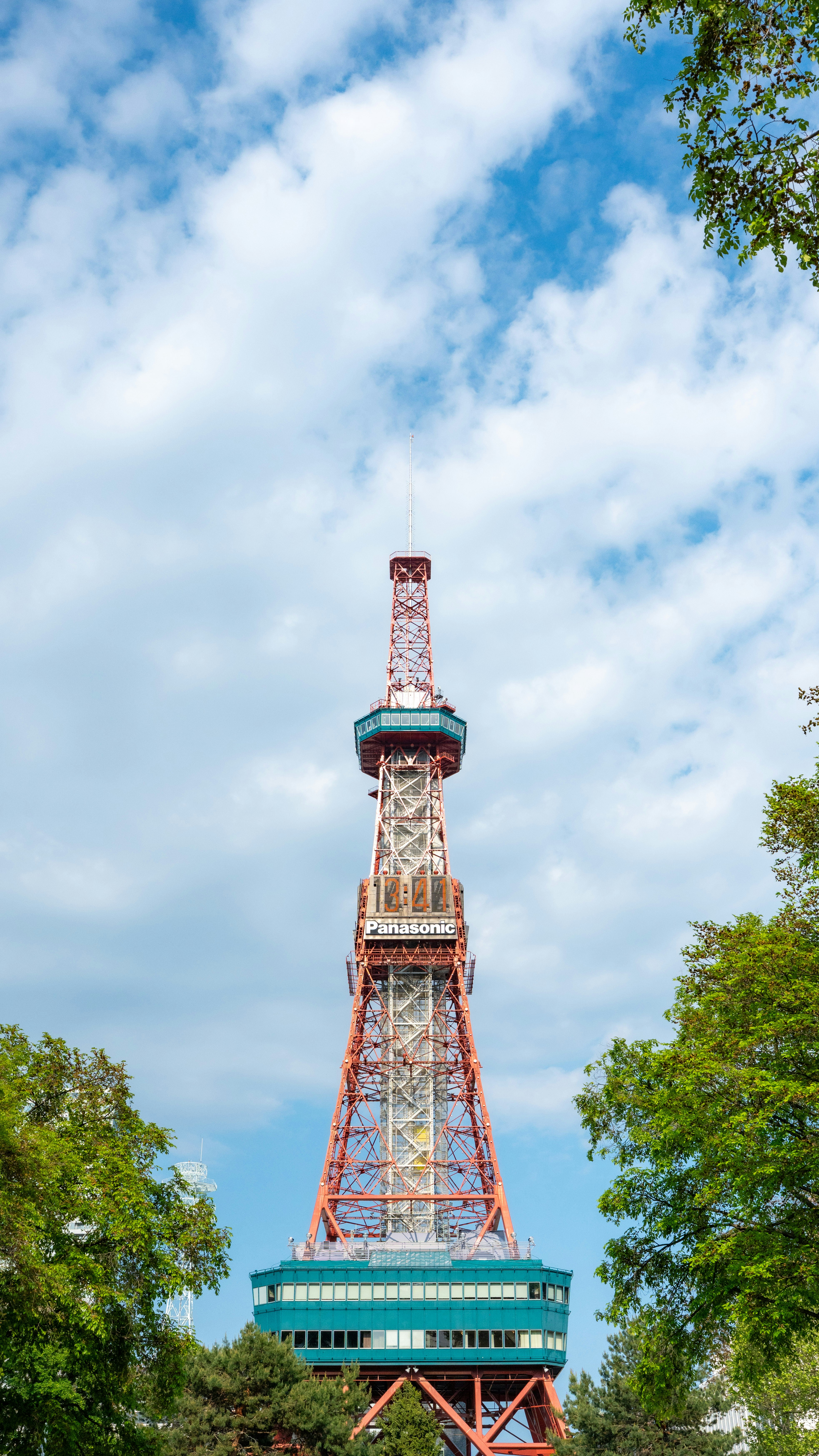 Tokyo Tower Emerges Against a Bright Sky
