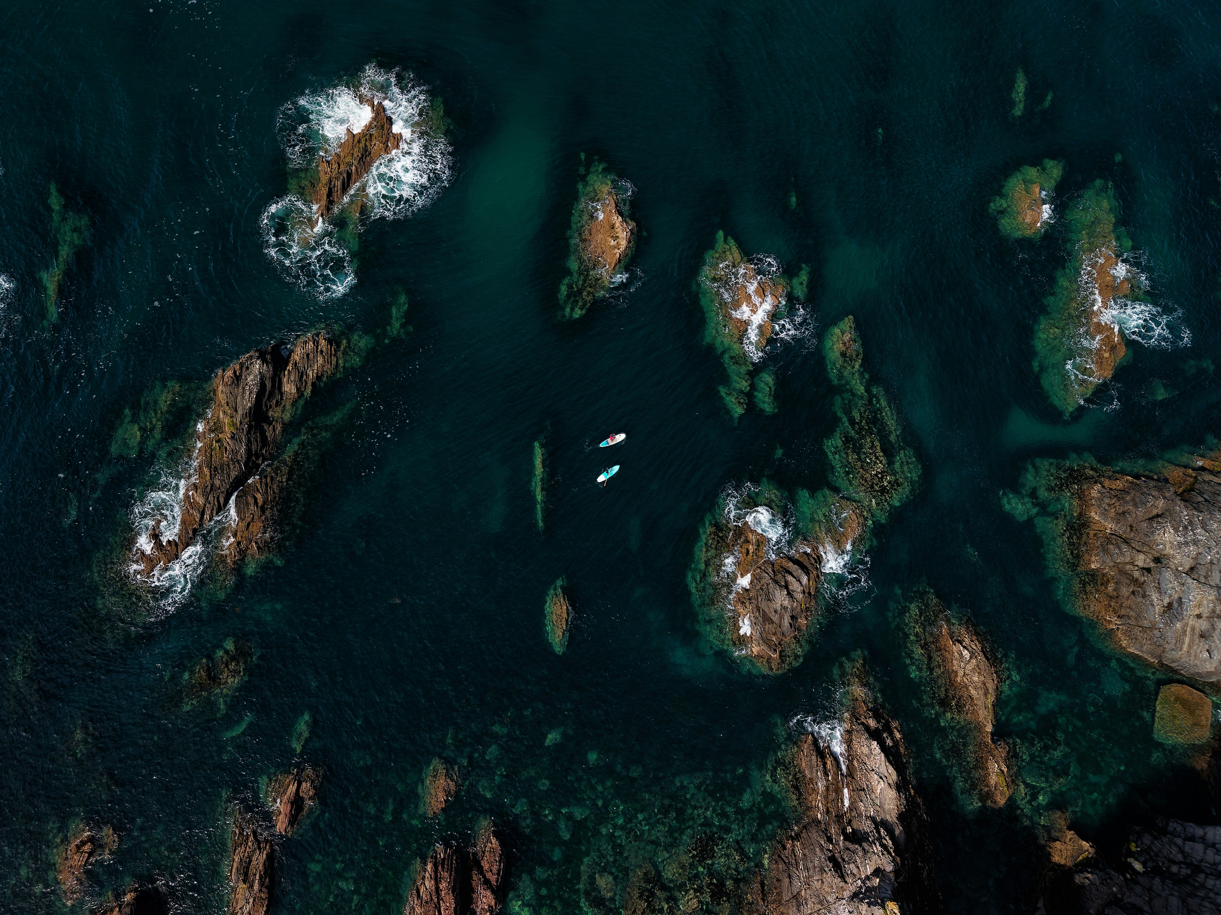 Rugged Coastline By Drone: Hidden Currents Beside Silent Rocks