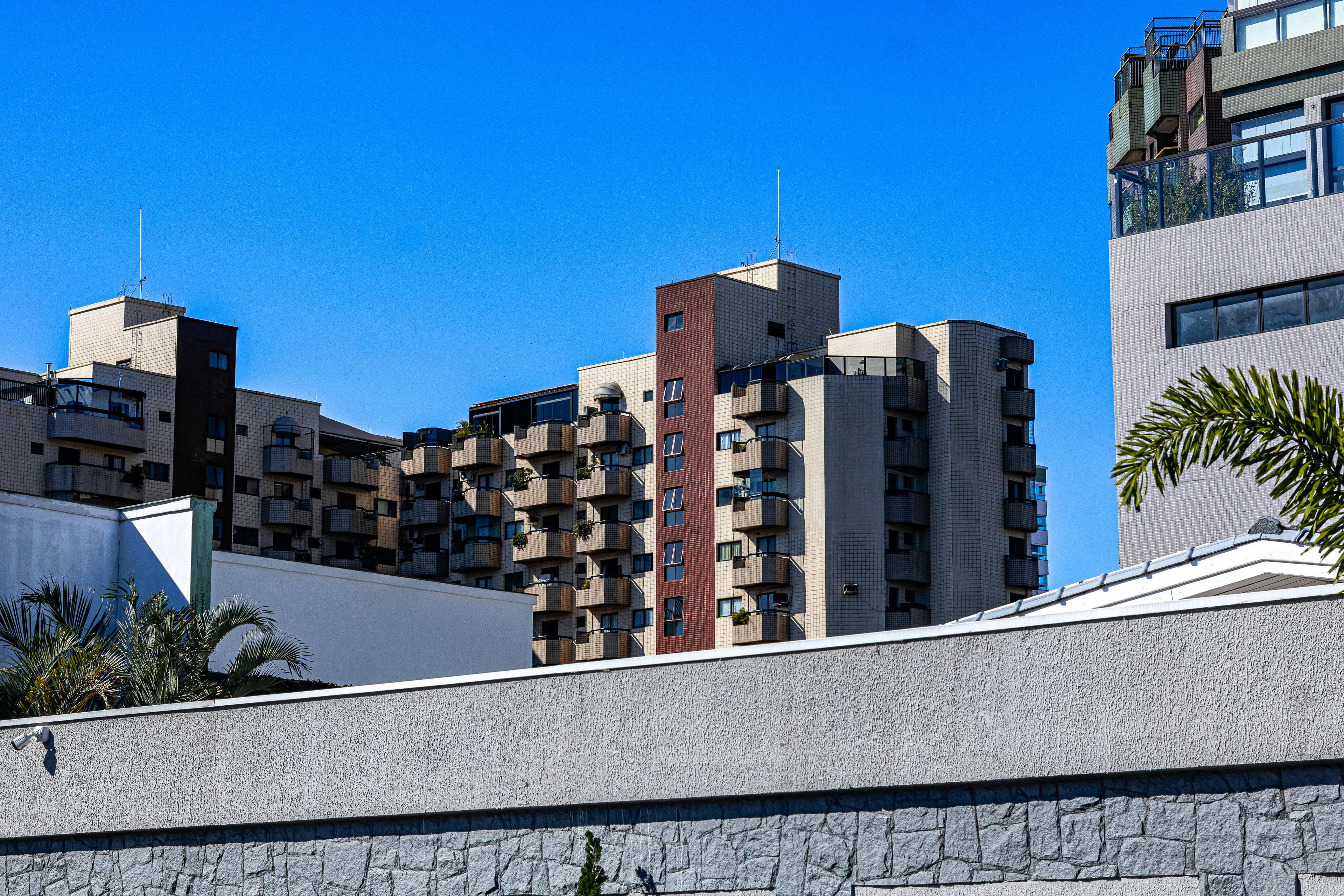 Urban Horizon: Towers Rise Over a Quiet Concrete Ramp