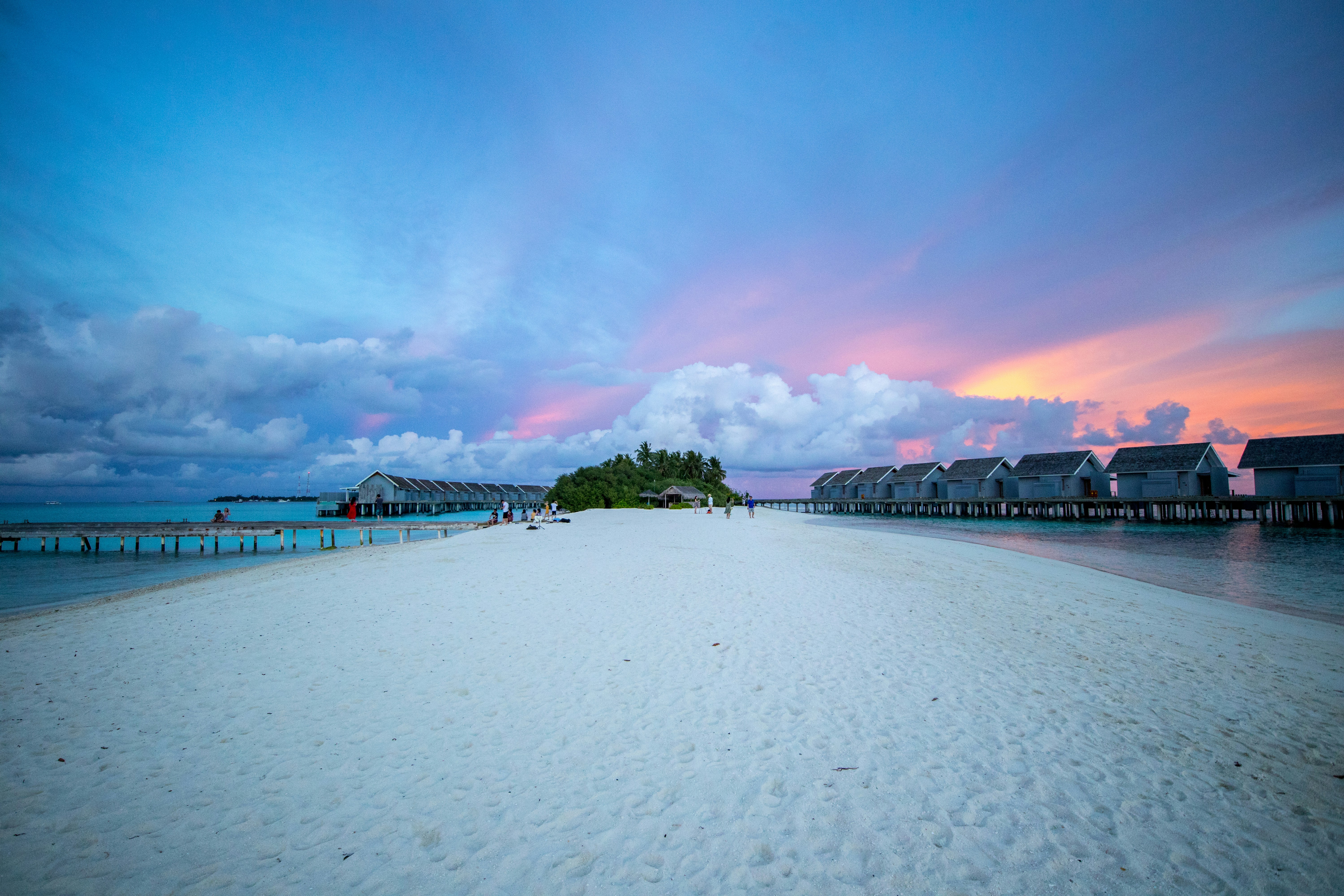 Sunlit Path to a Coral-Soaked Island
