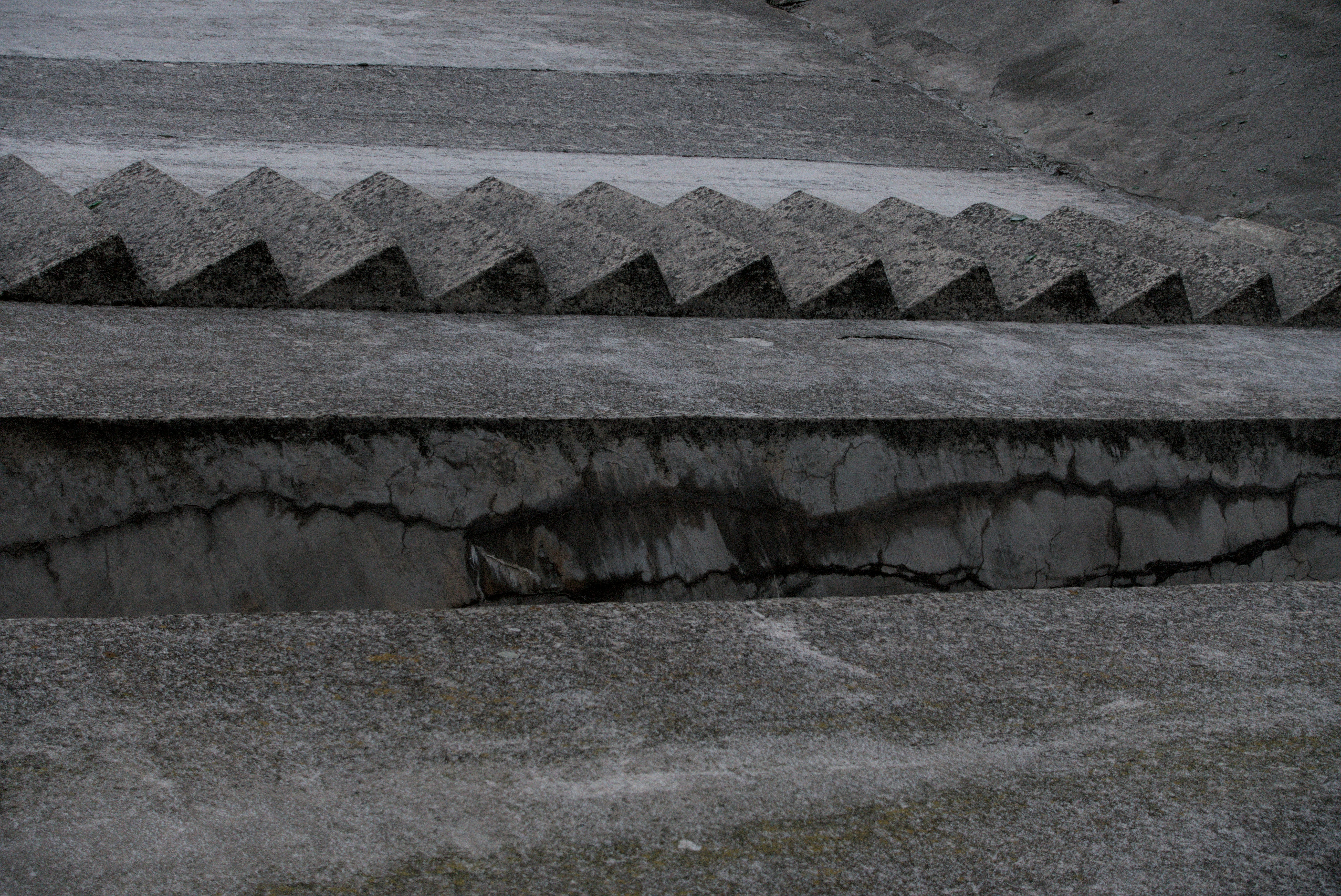 Rough Geometry: Repeating Concrete Teeth and Aged Steps